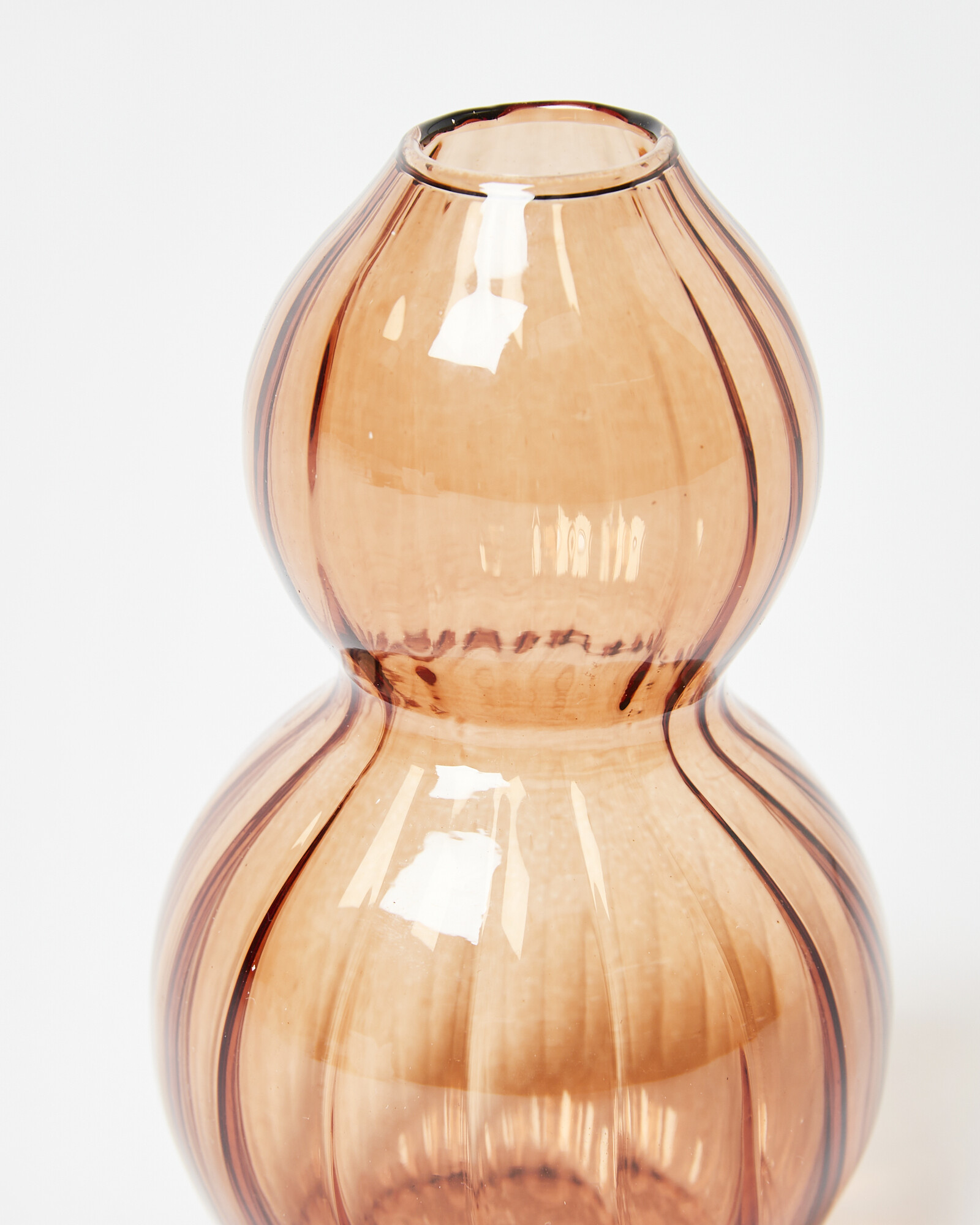 Peach Pink Glass Diffuser Vase | Oliver Bonas