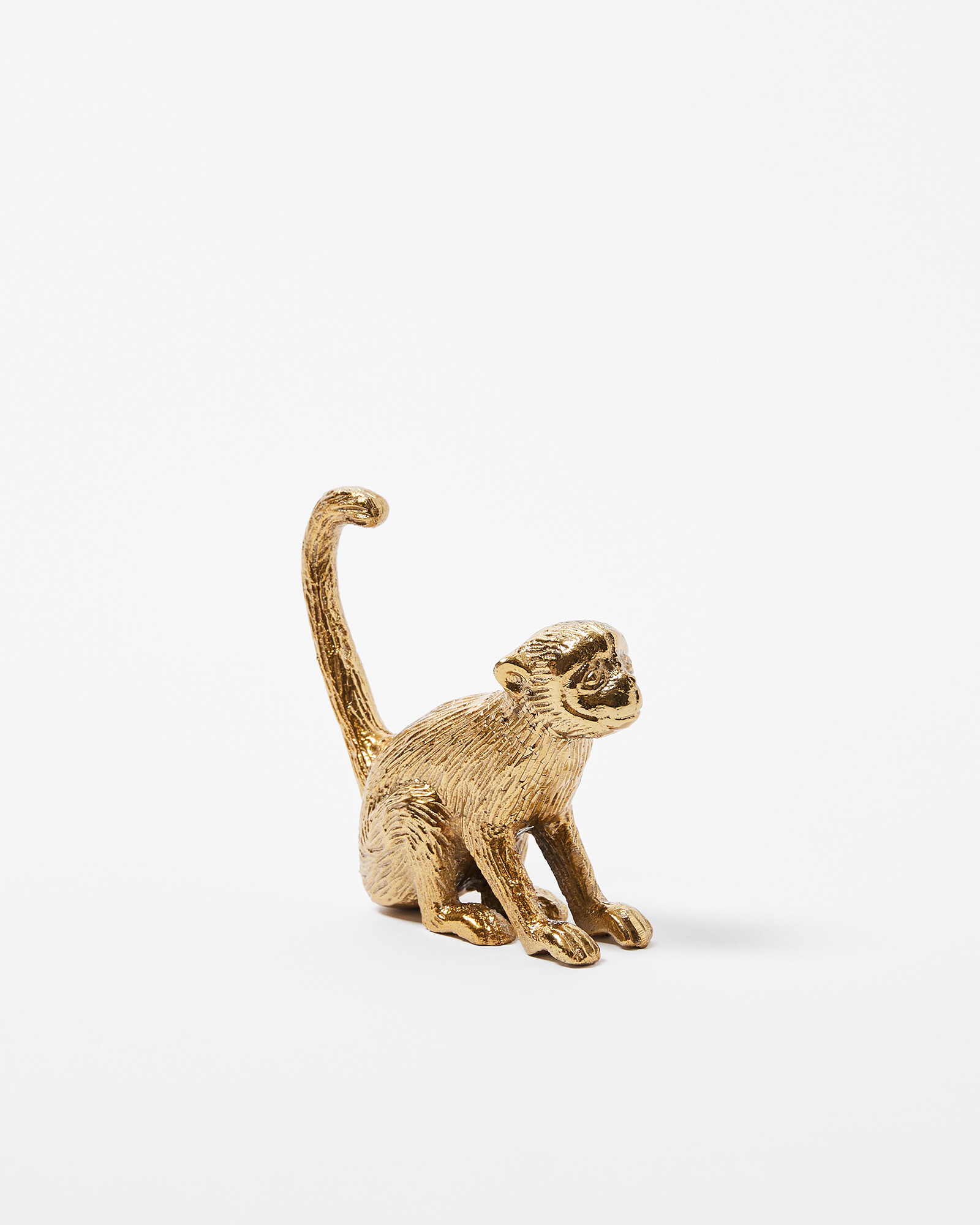 Monkey Gold Metal Ring Holder | Oliver Bonas