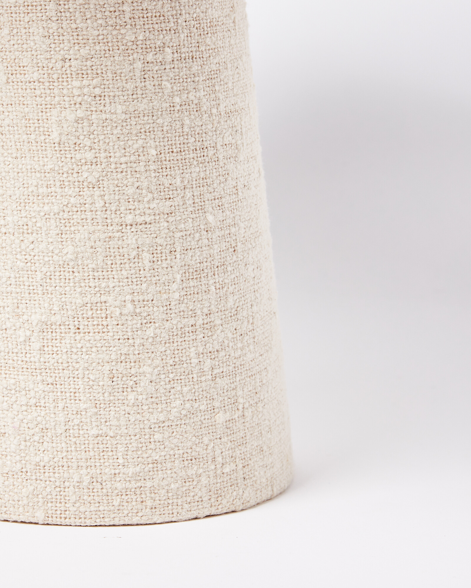 Alma White Boucle Desk & Table Light | Oliver Bonas