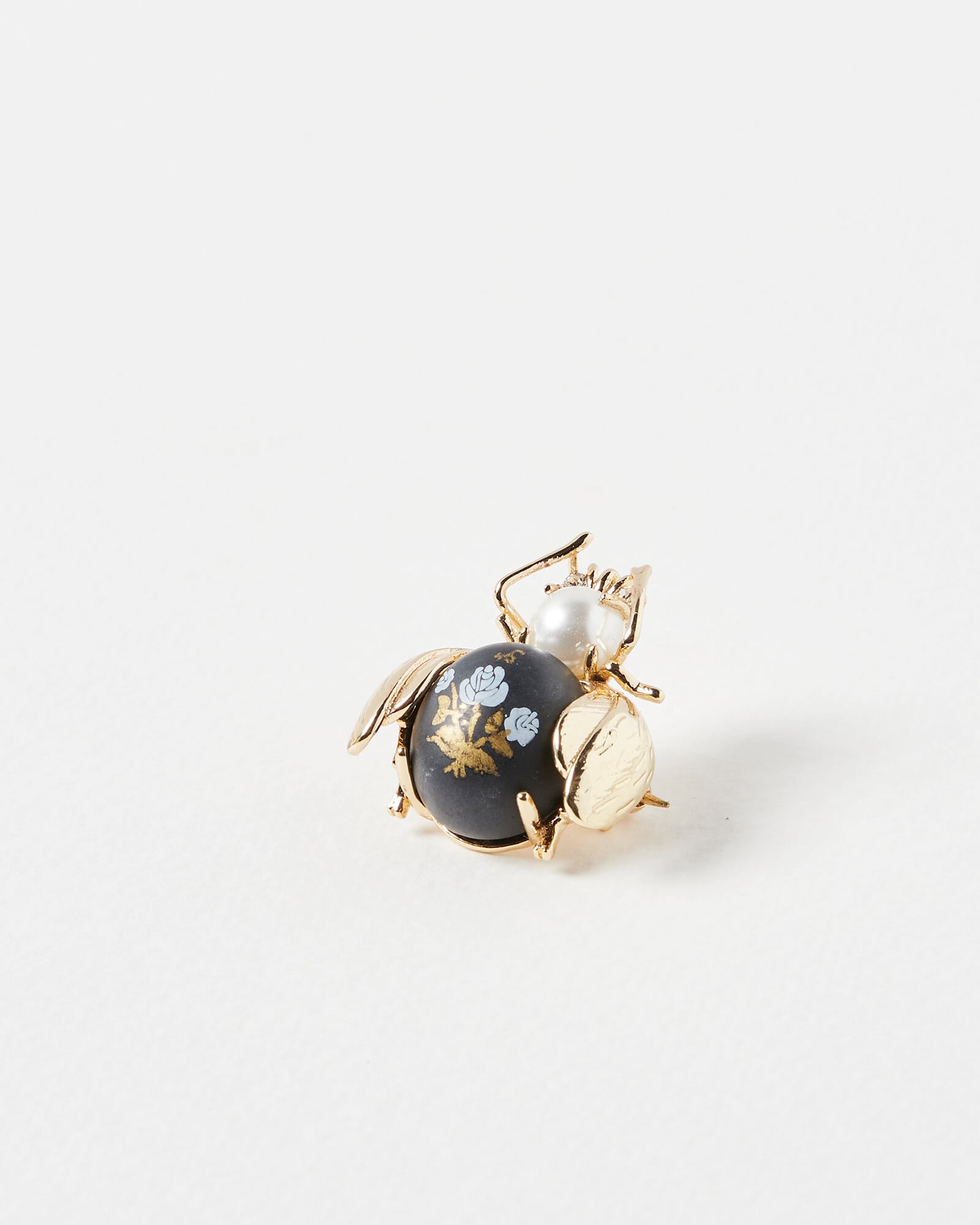 Mariah Bug & Pearl Brooch | Oliver Bonas
