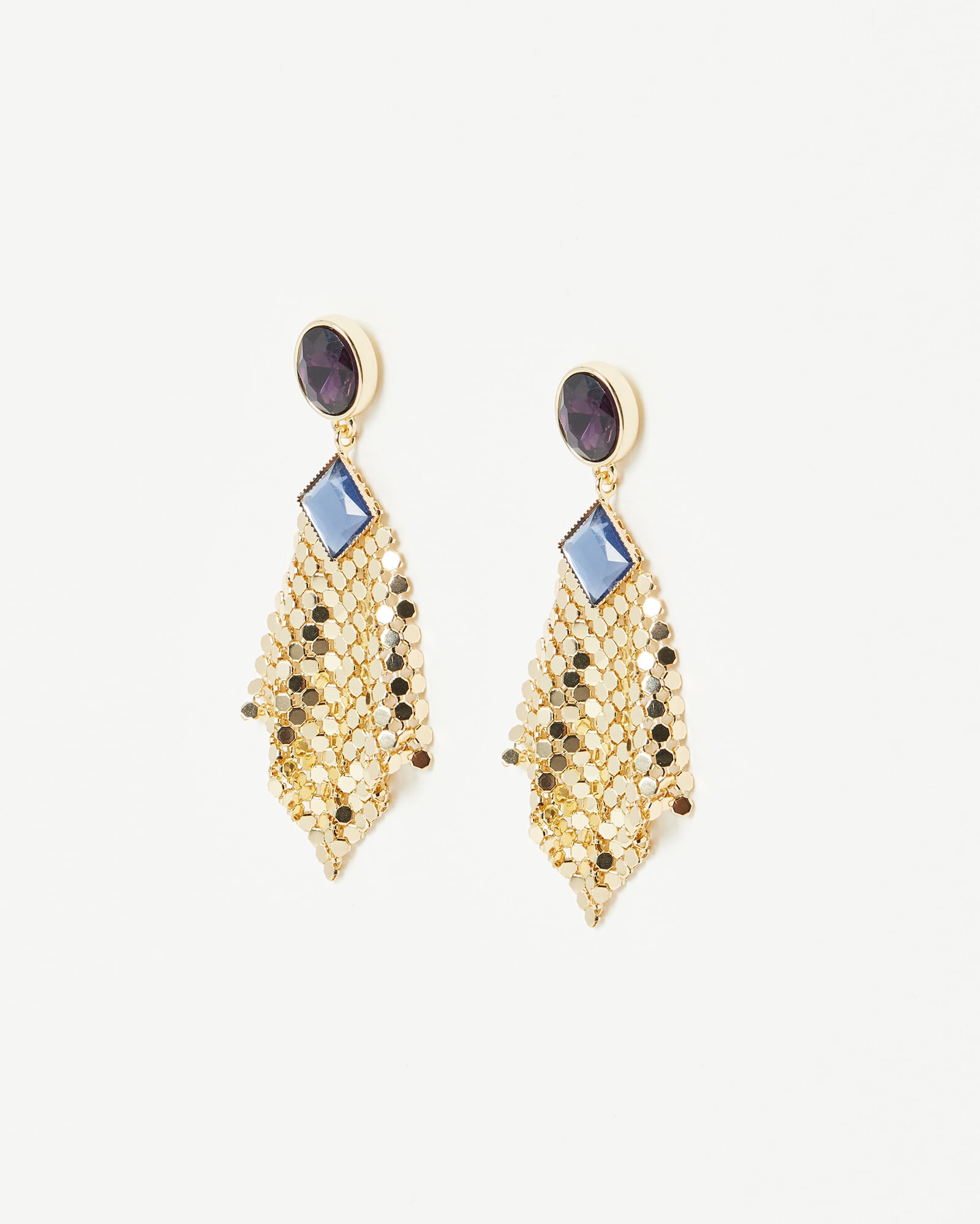 Halo Multi Disc Drop Earrings | Oliver Bonas