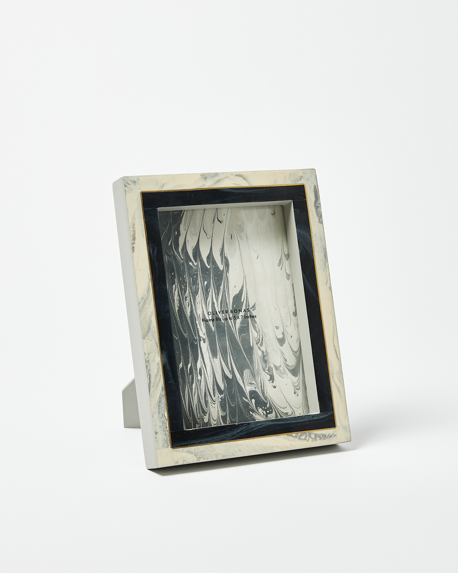 Alba Boxed Blue Photo Frame 5x7" | Oliver Bonas