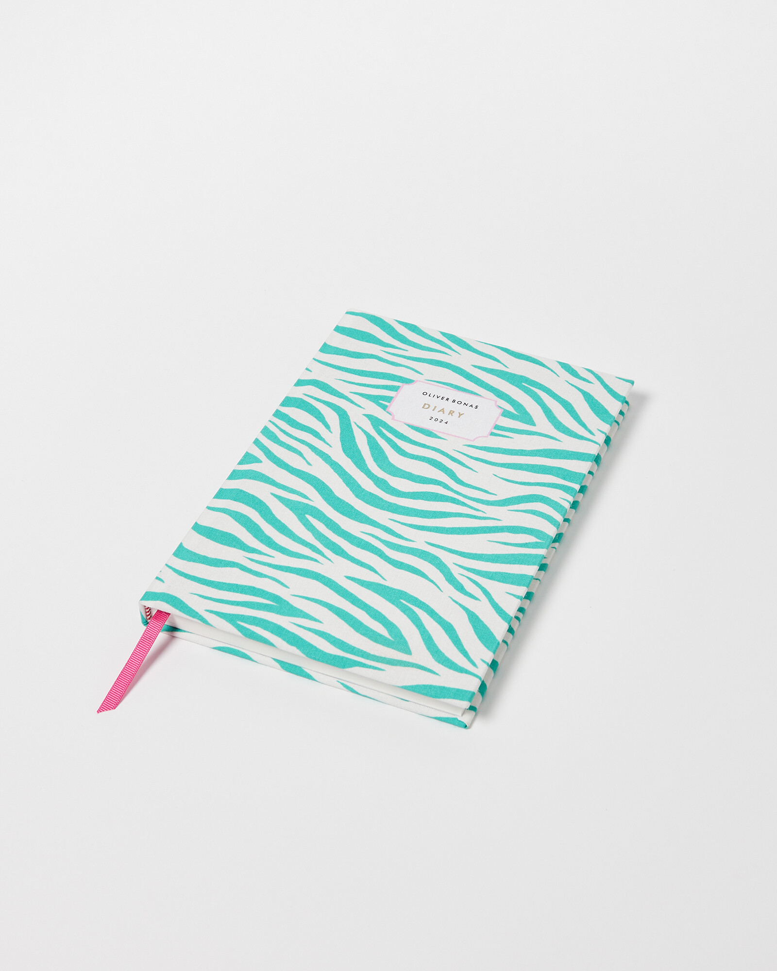 Green Zebra Fabric 2024 Diary | Oliver Bonas