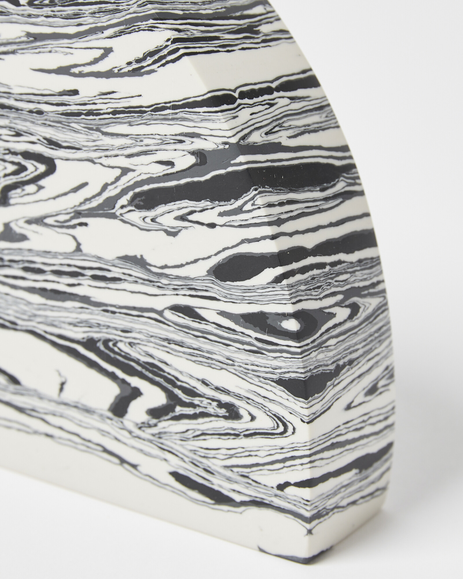 Monochrome Marble Book Ends | Oliver Bonas