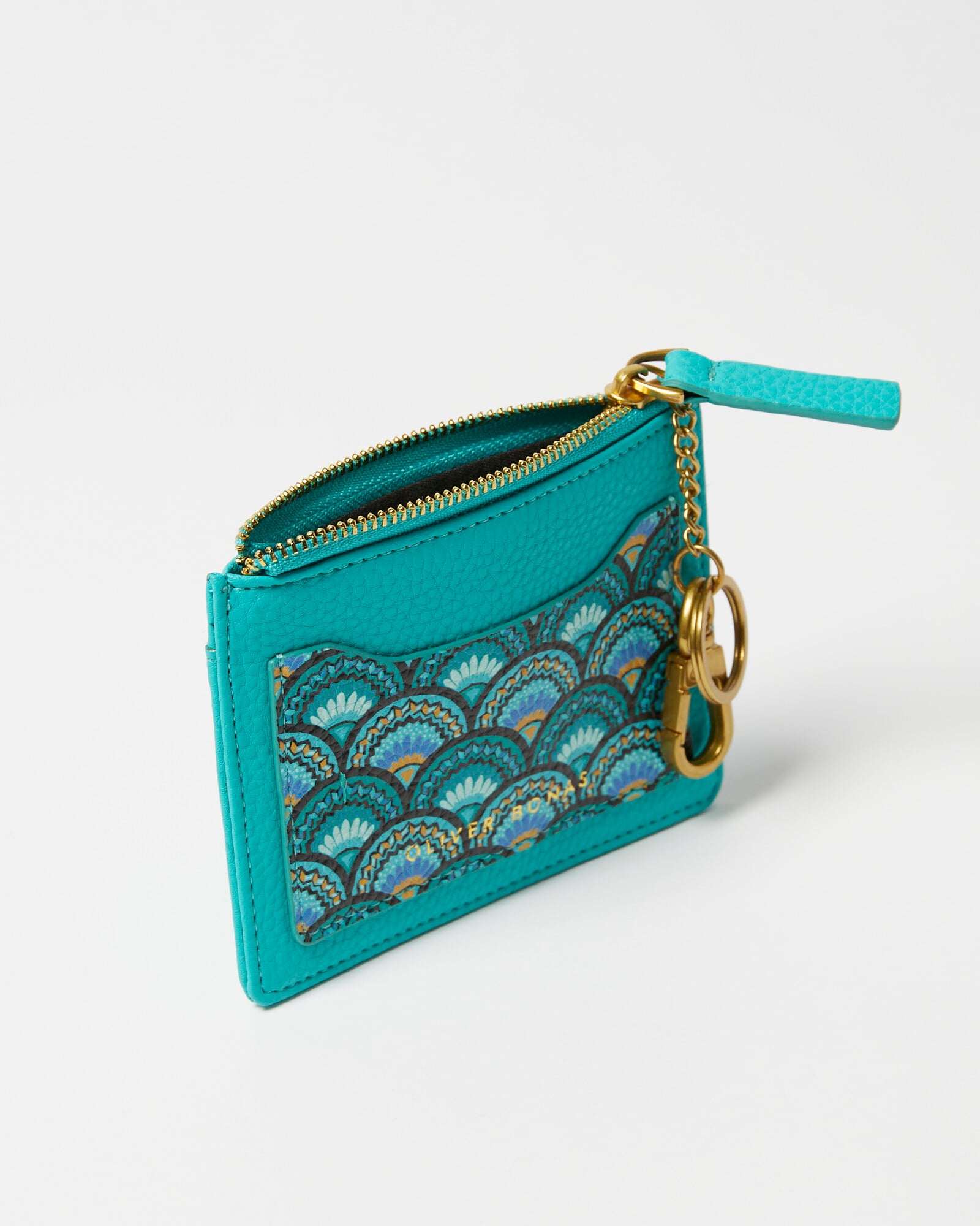 Andie Fan Green Keyring Card Holder | Oliver Bonas