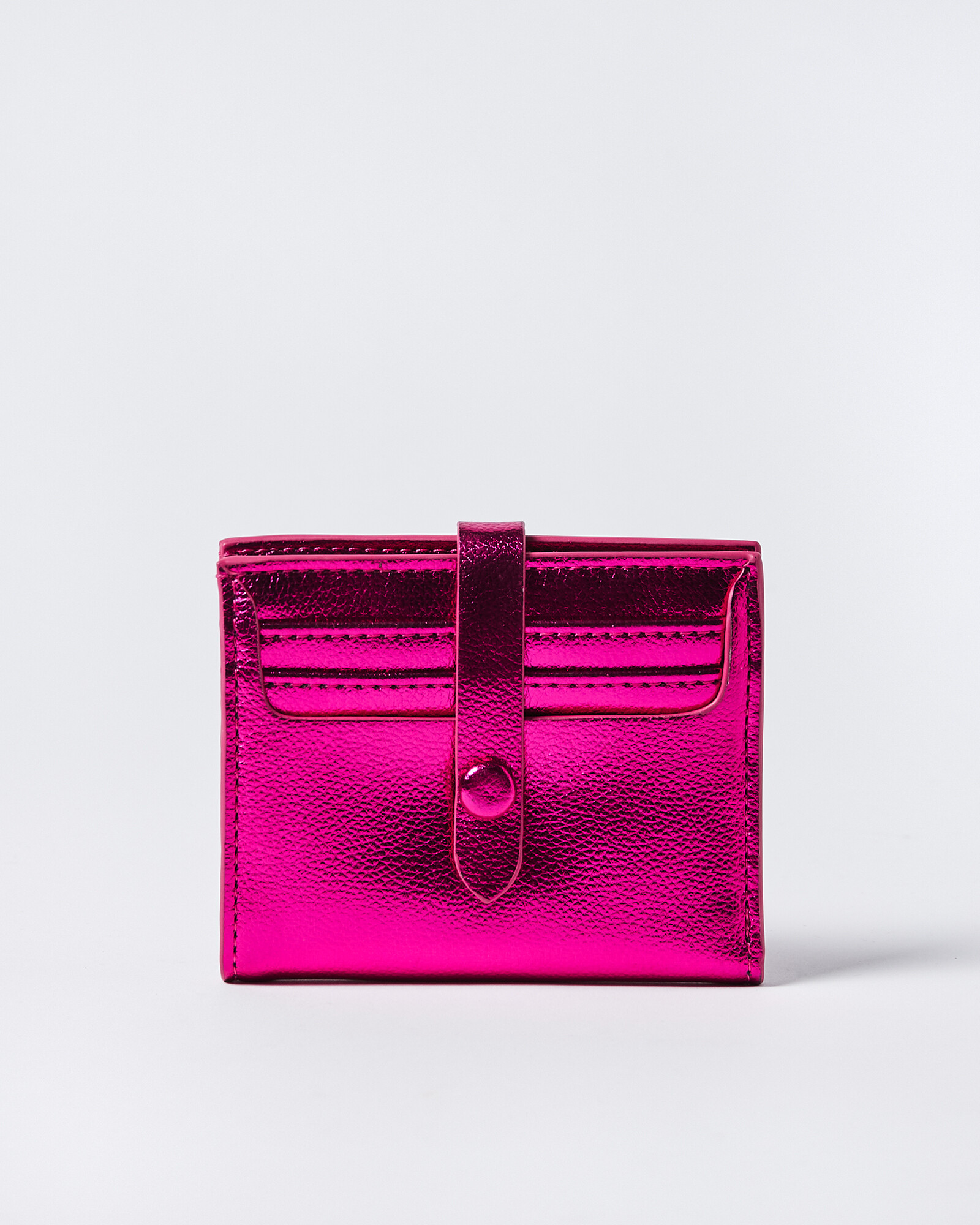 Ettie Metallic Pink Card Holder | Oliver Bonas