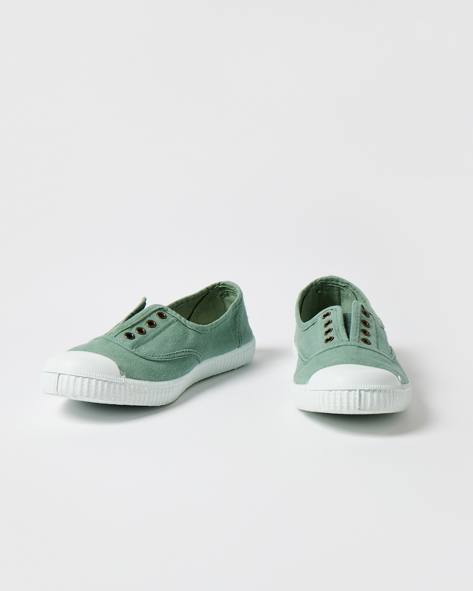 Victoria 1915 Elastic Plimsoll Jade Green Trainers | Oliver Bonas