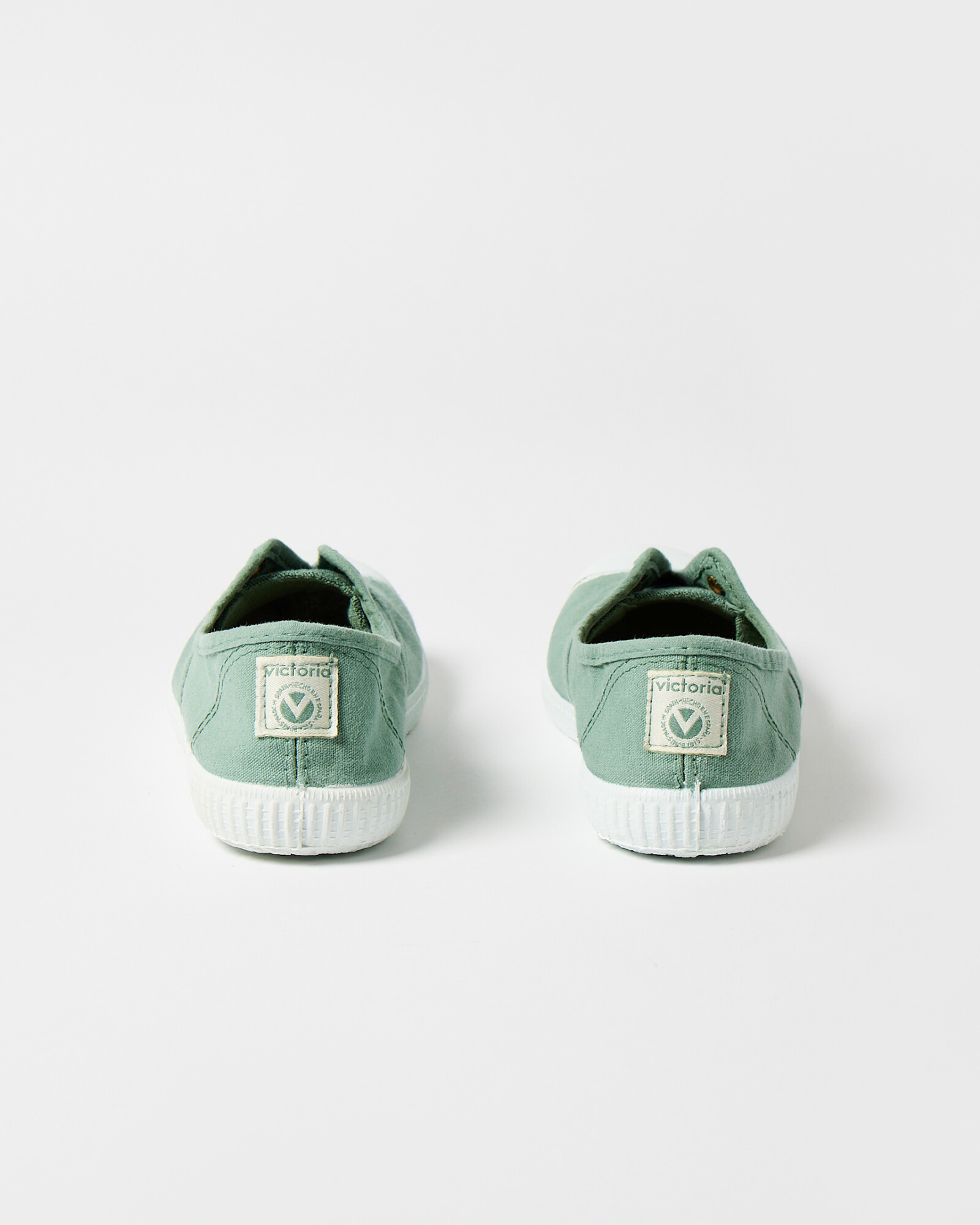 Victoria 1915 Elastic Plimsoll Jade Green Trainers | Oliver Bonas