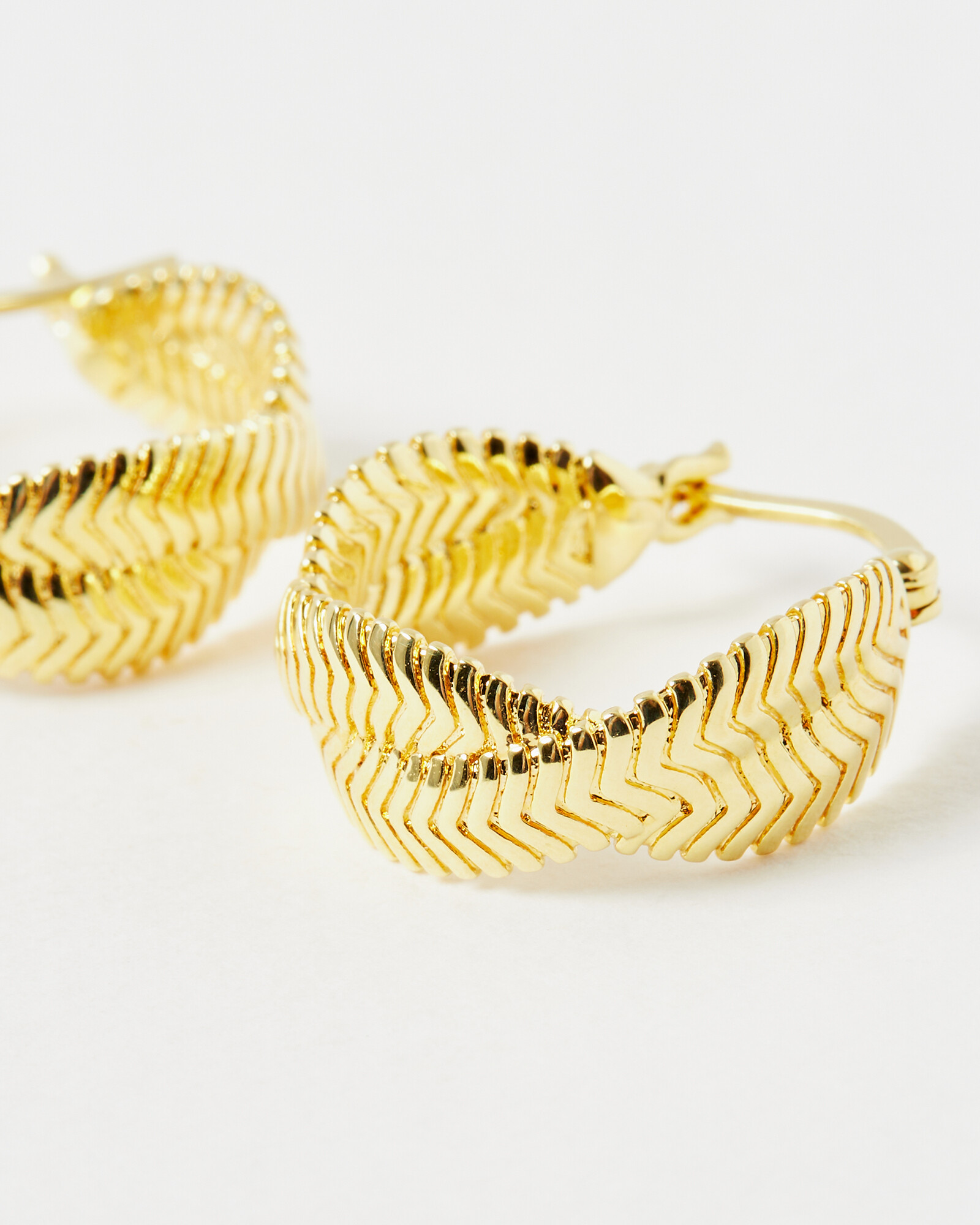 Adele Snake Chain Hoop Earrings | Oliver Bonas