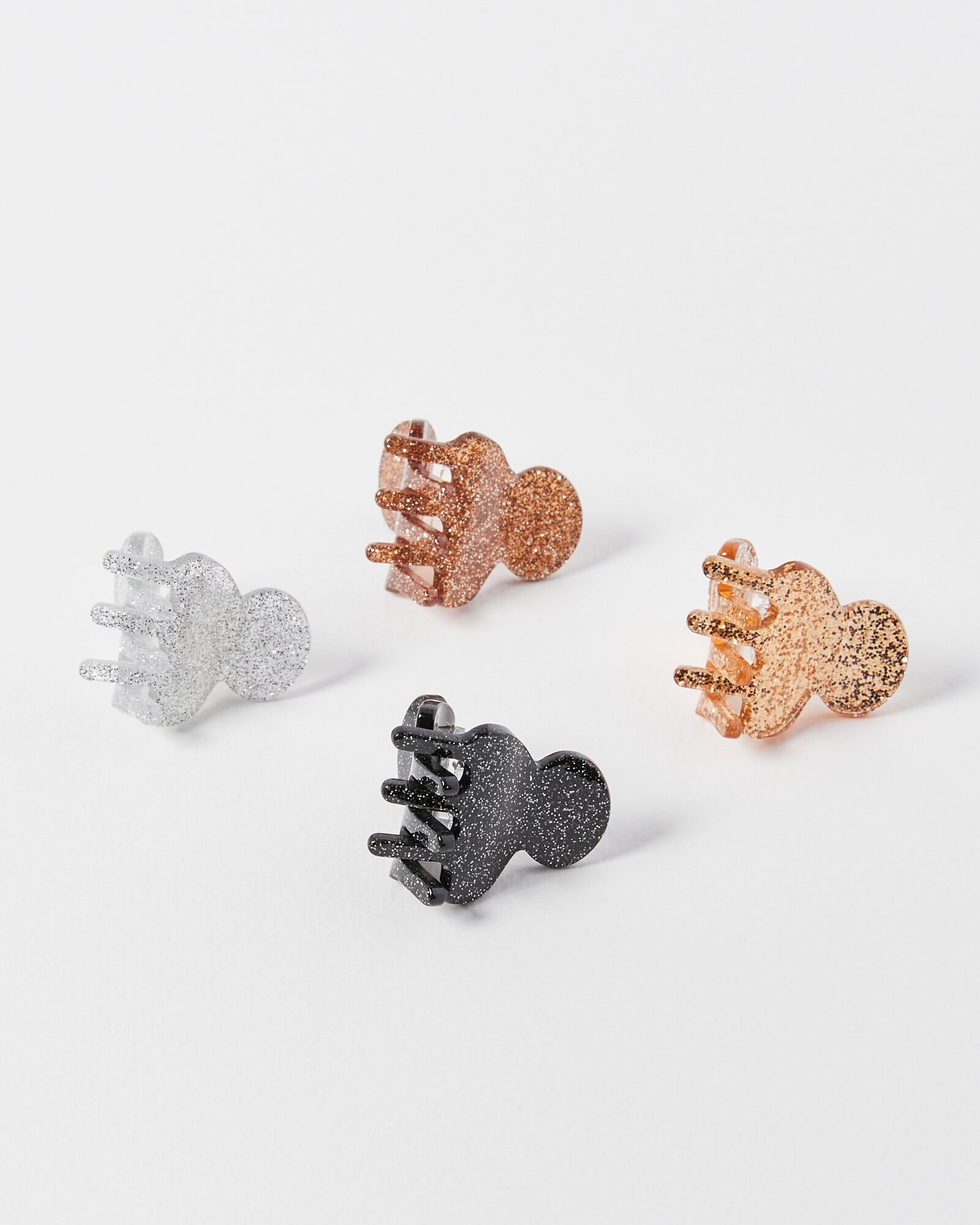 Avery Mini Glitter Claw Clips Set of Four | Oliver Bonas