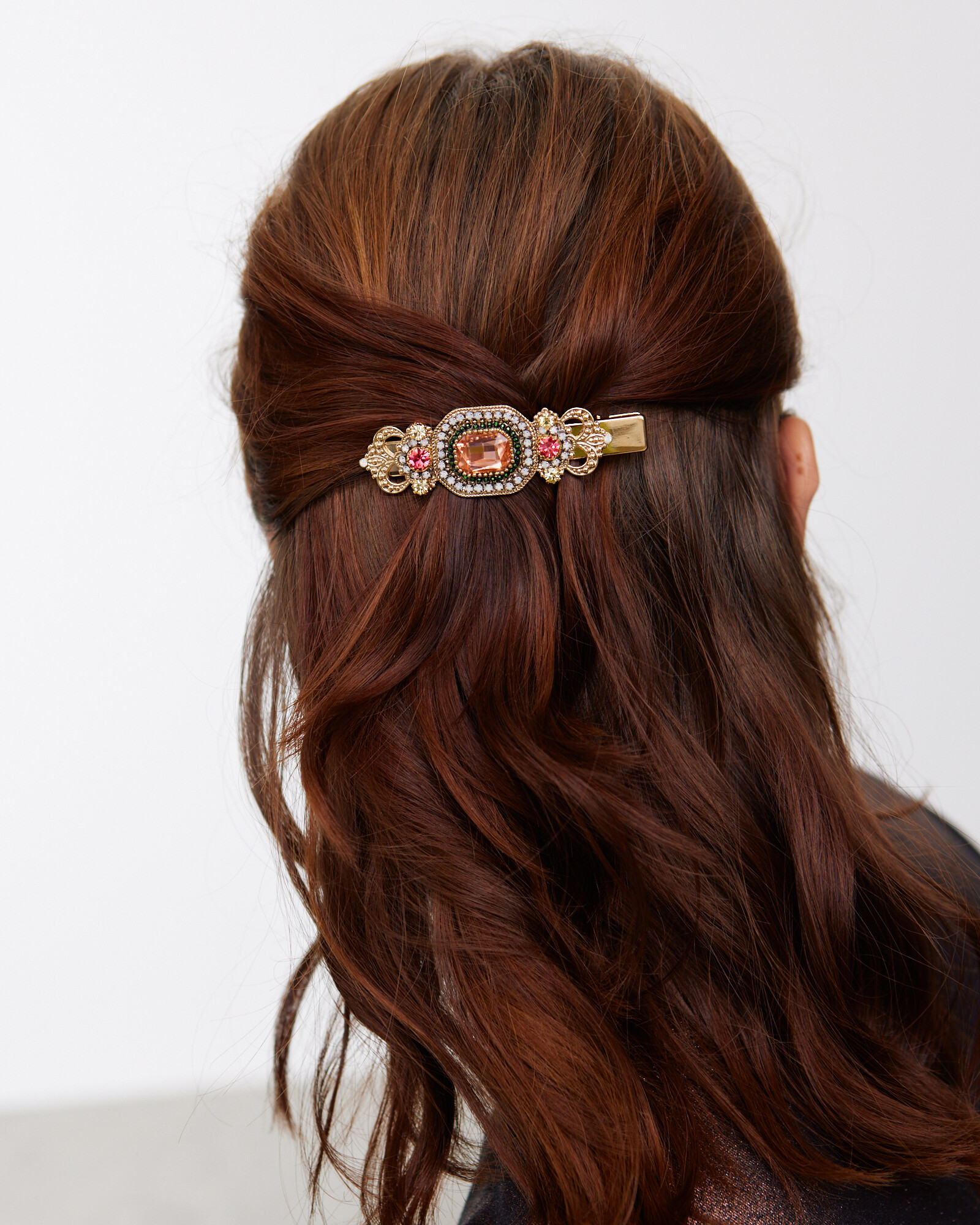 Cleo Vintage Pink Statement Hair Clip | Oliver Bonas
