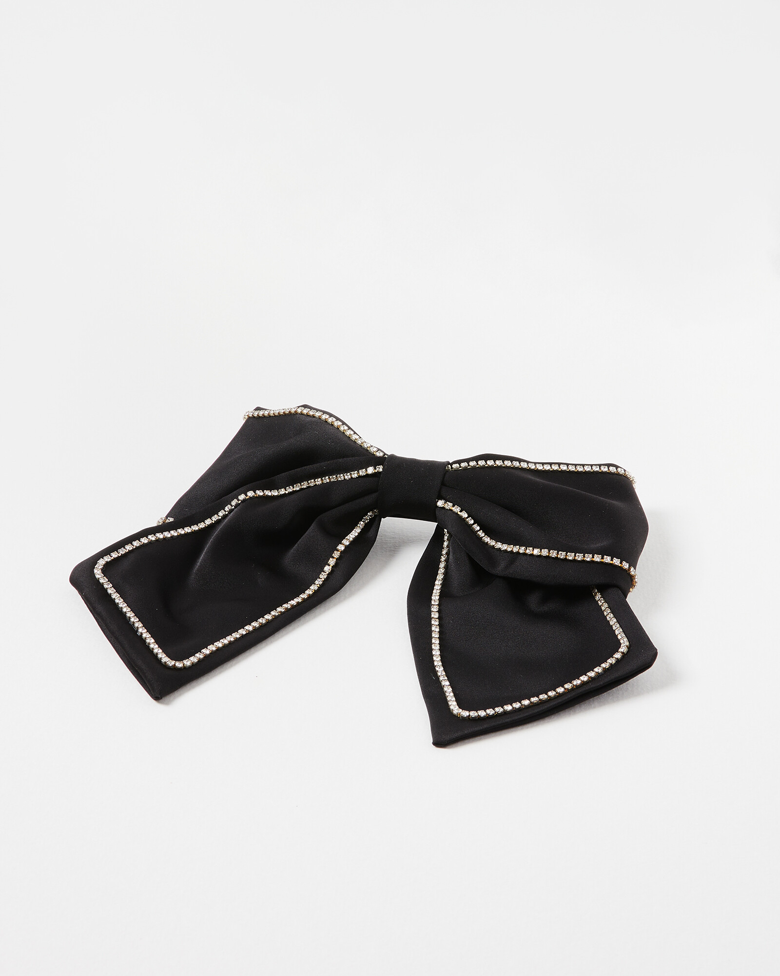 Anya Jewel Black Bow Barrette Hair Clip | Oliver Bonas