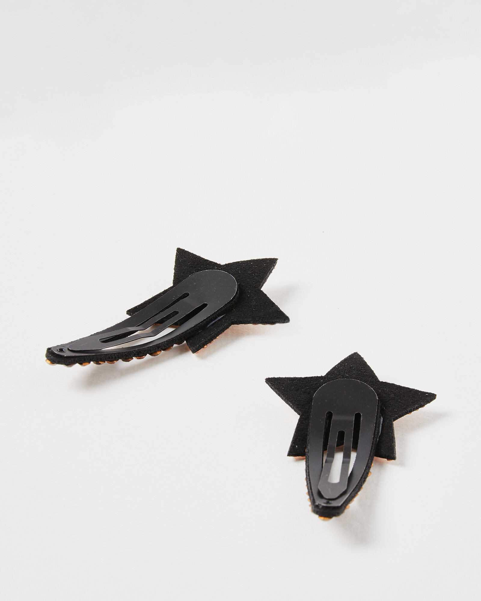 Maya Brown Sparkle Star Hair Clips Pack of Two | Oliver Bonas