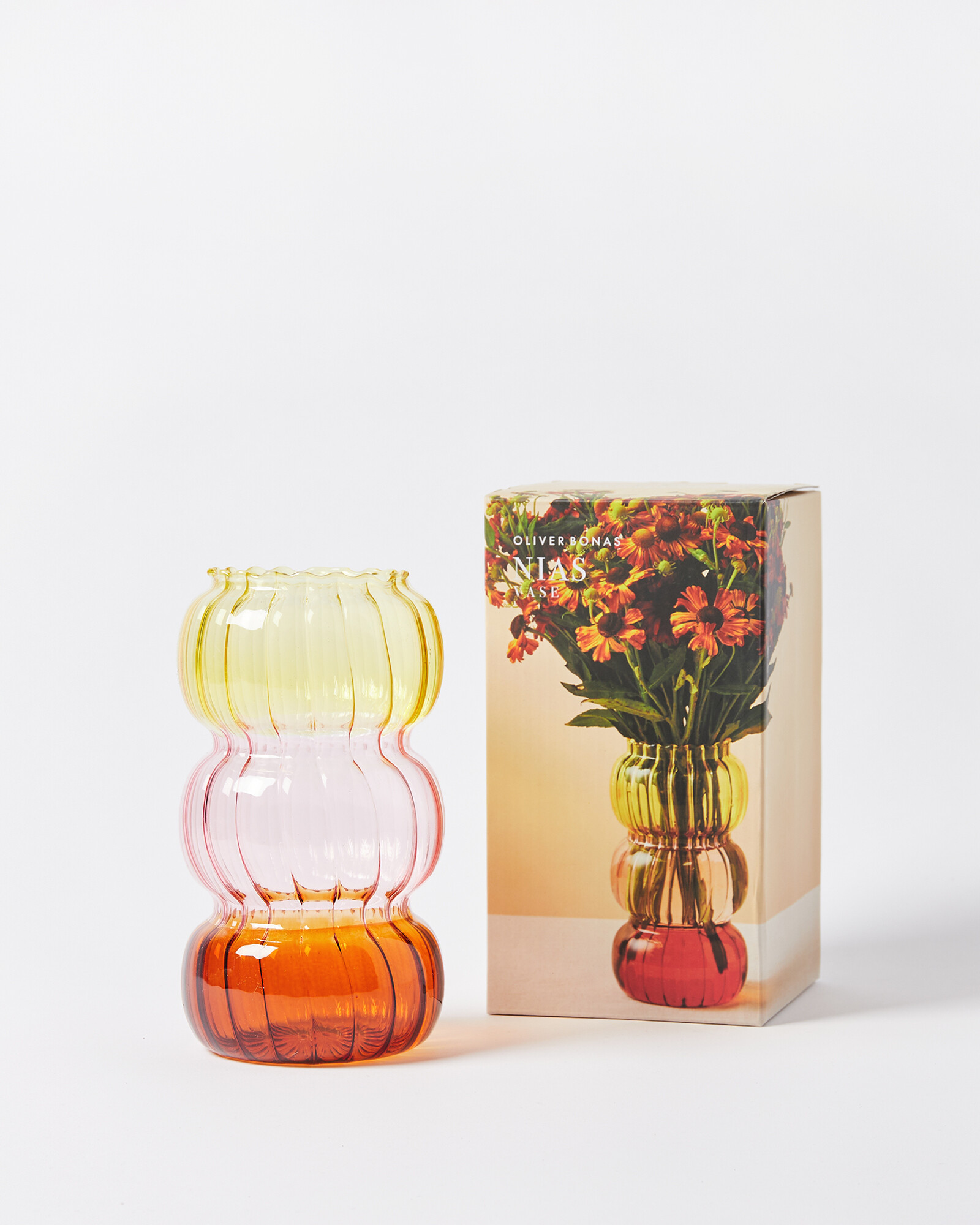 Nias Bobble Glass Flower Vase | Oliver Bonas