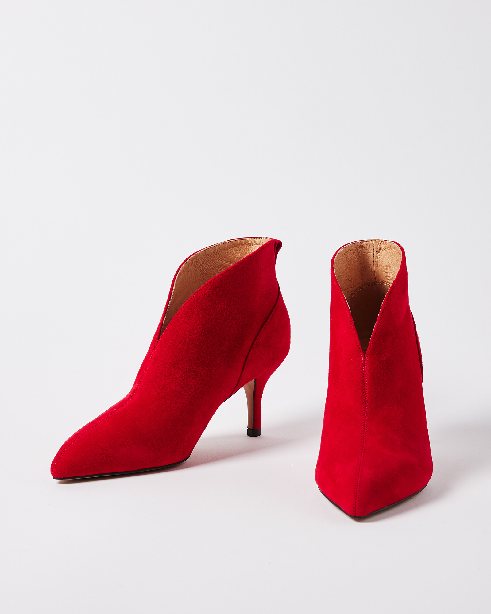 Shoe The Bear Valentine Red Leather Heeled Boots | Oliver Bonas
