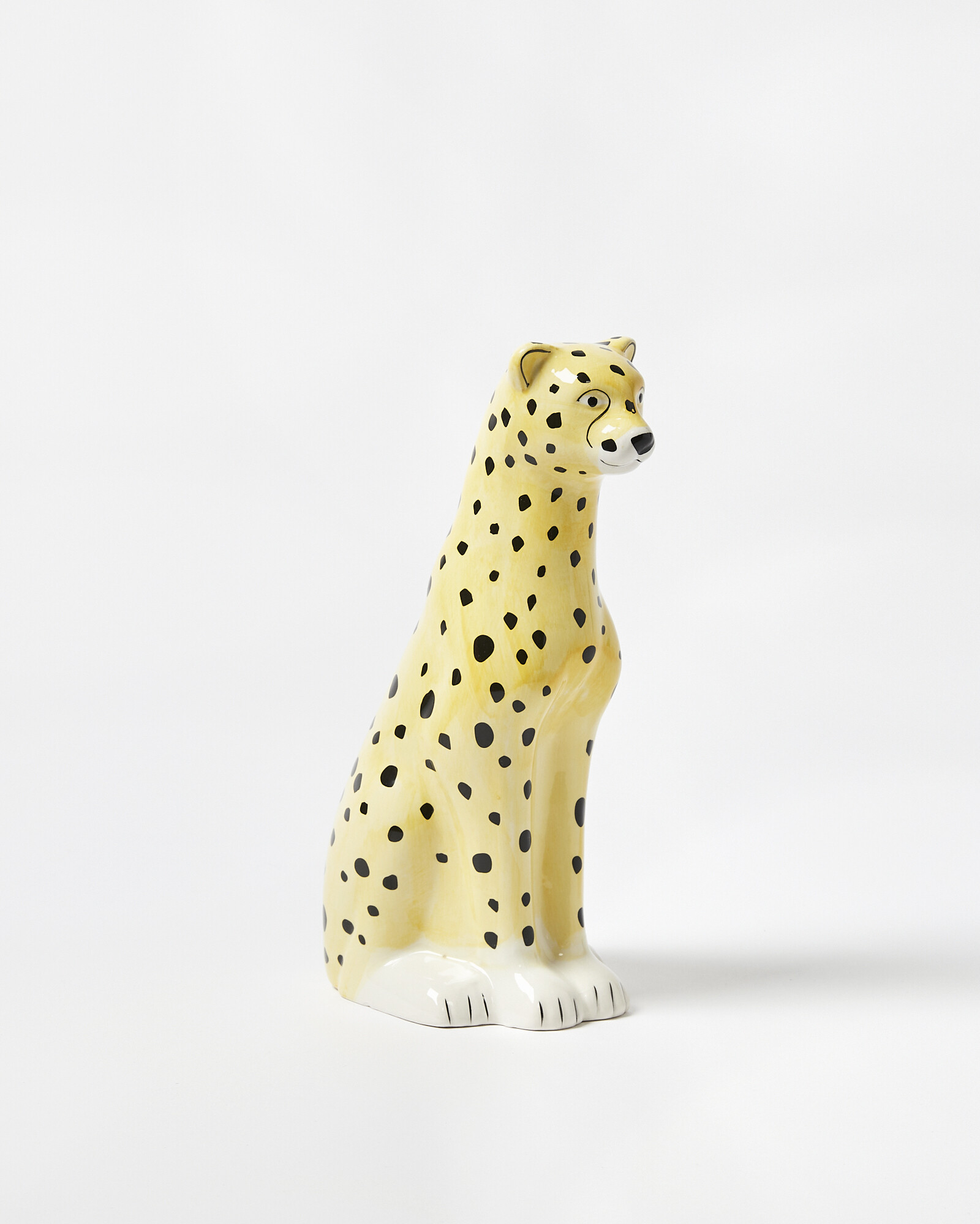 Cheetah Yellow Ceramic Vase | Oliver Bonas