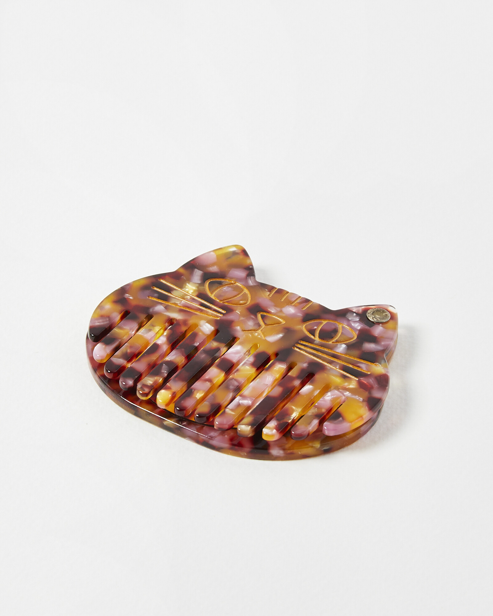 Callie Cat Hair Comb & Mirror | Oliver Bonas