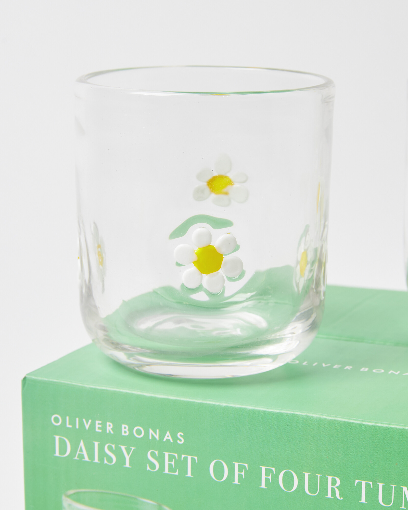 Daisy Como Glass Tumblers Set of Four | Oliver Bonas