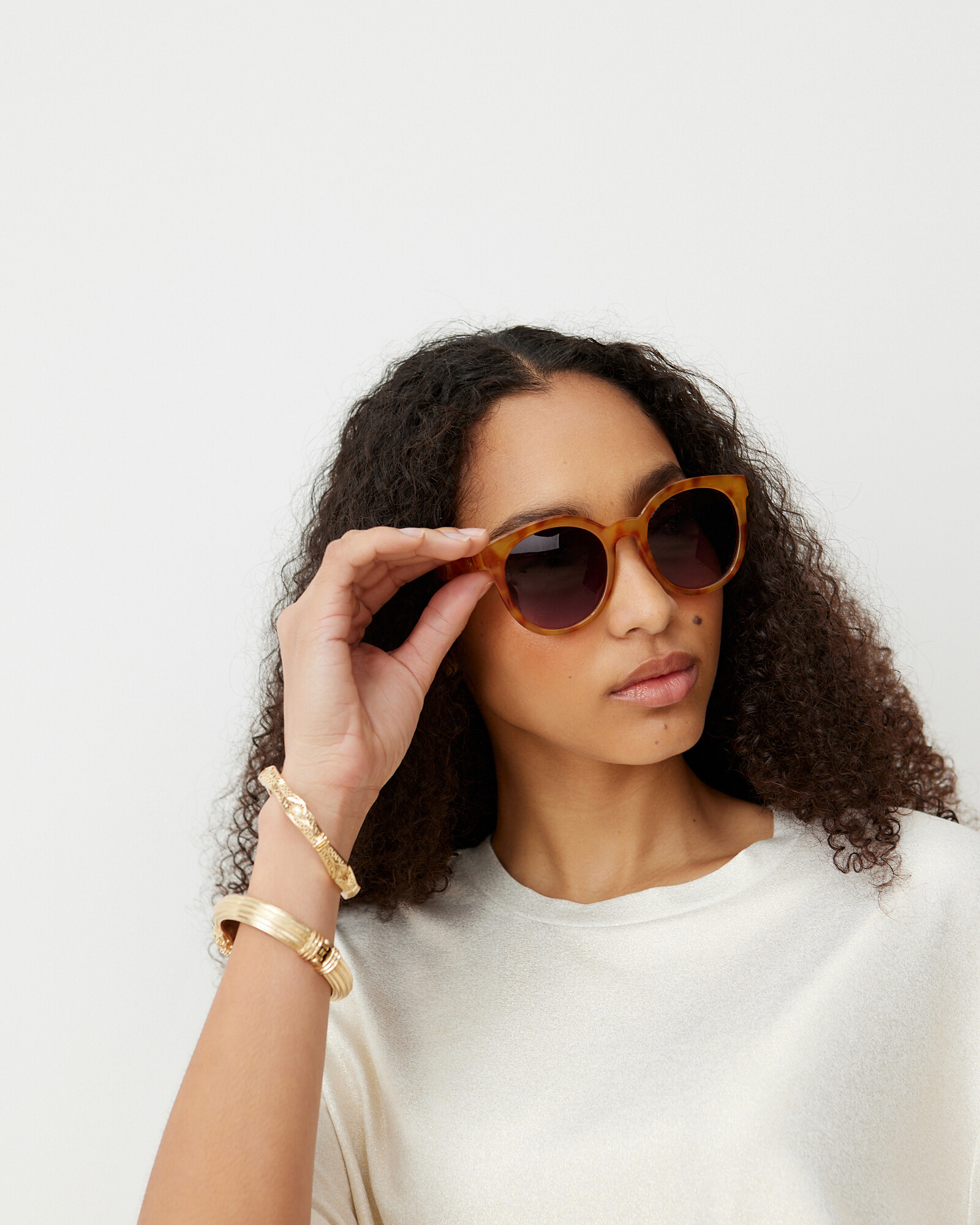 Faux Tortoiseshell Brown Preppy Sunglasses | Oliver Bonas