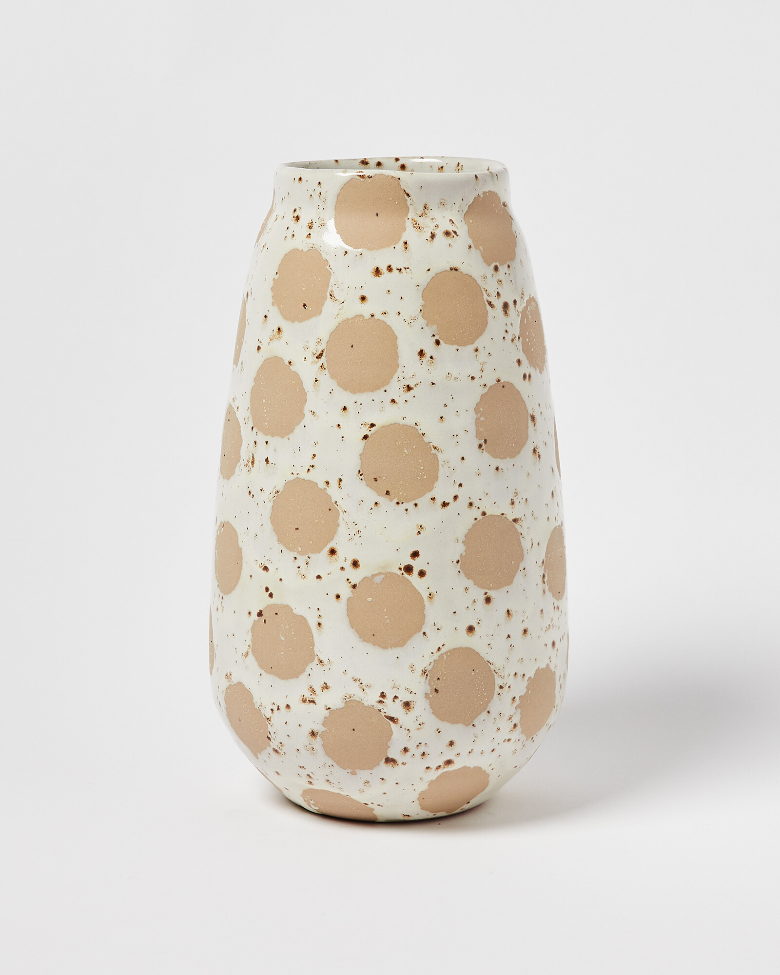 Punto White Spot Ceramic Vase | Oliver Bonas