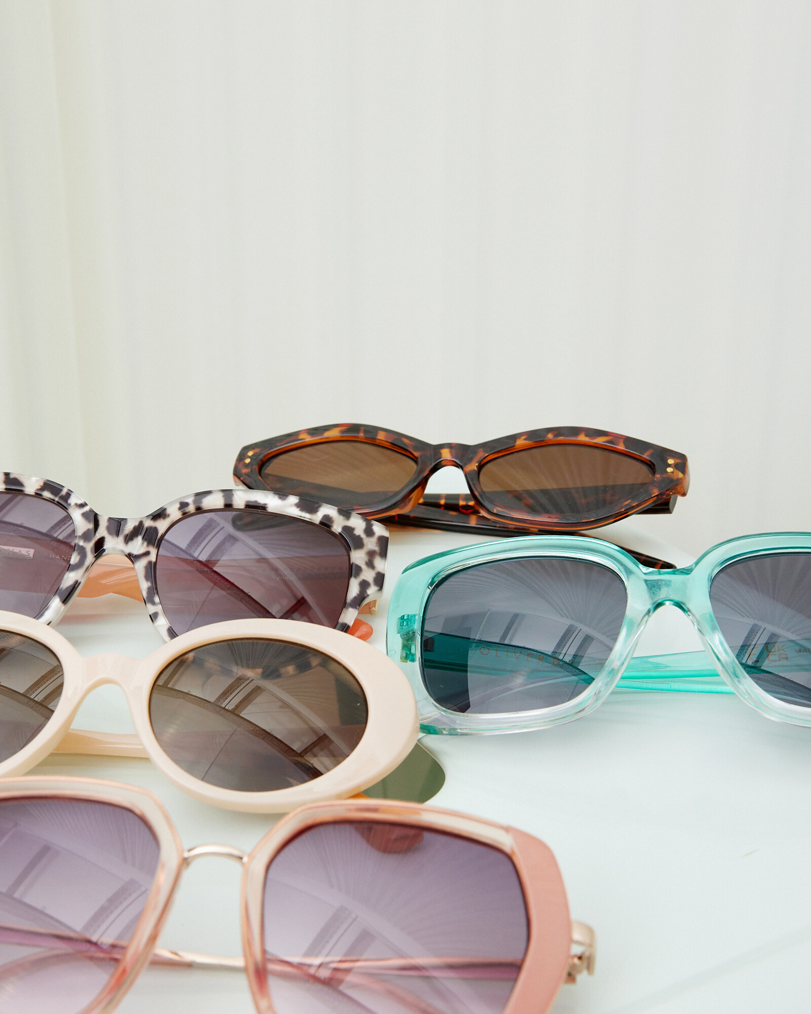 Ombré Blue Square Sunglasses | Oliver Bonas