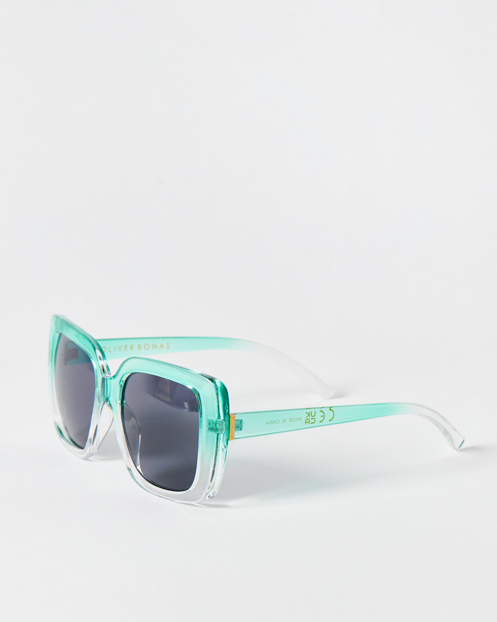 Ombré Blue Square Sunglasses | Oliver Bonas