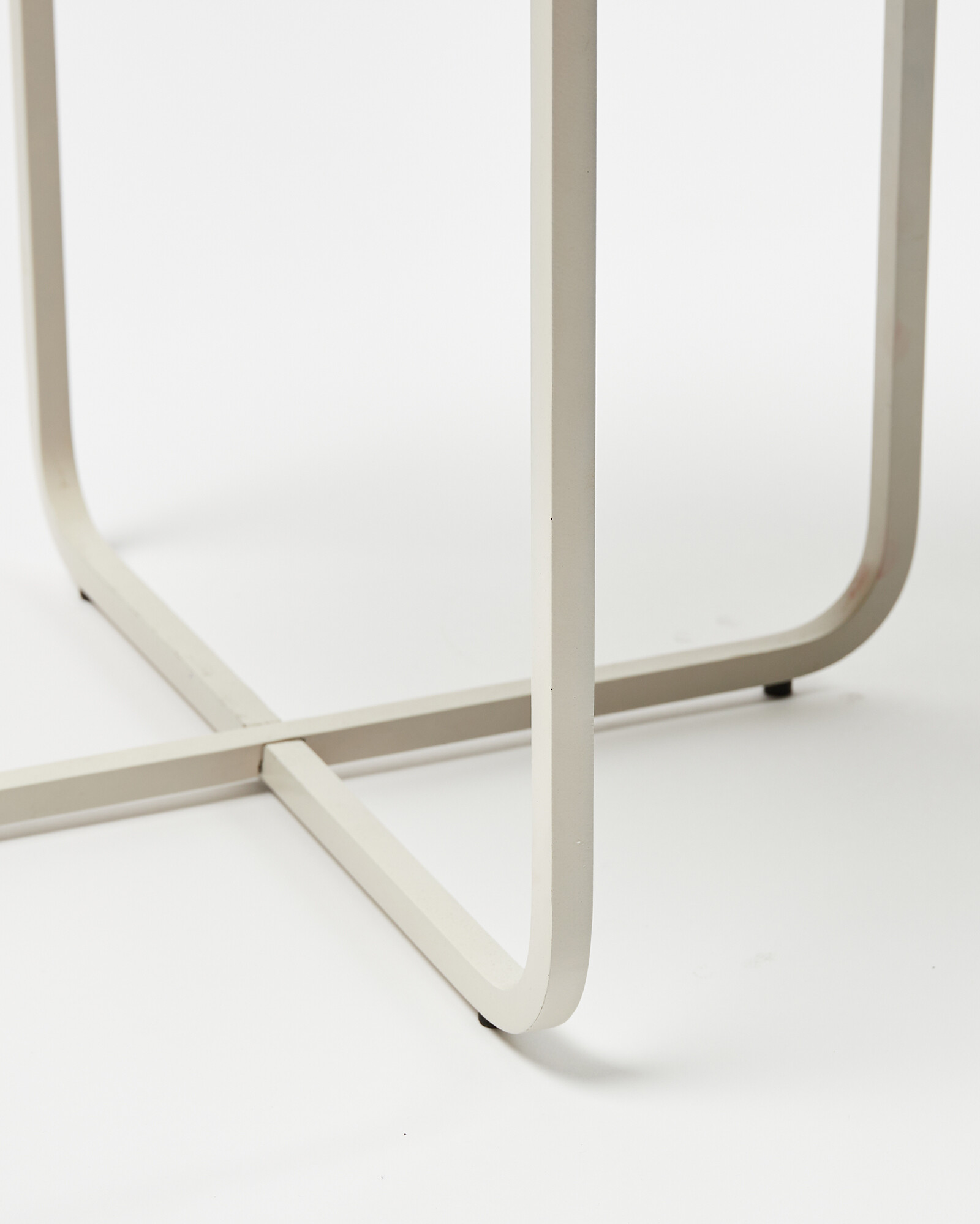 Iggy Gold & Cream Metal Side Table | Oliver Bonas