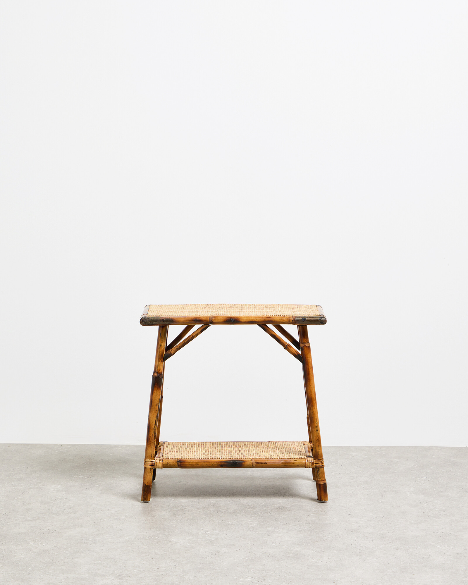 Tortuga Brown Rattan Side Table | Oliver Bonas