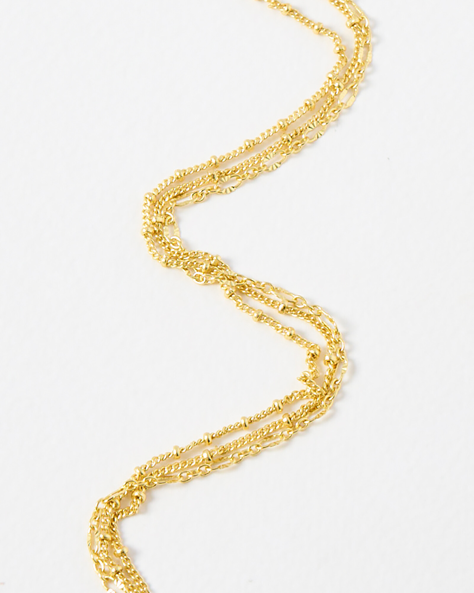 Lara Interest Chain Layered Gold Plated Anklet | Oliver Bonas
