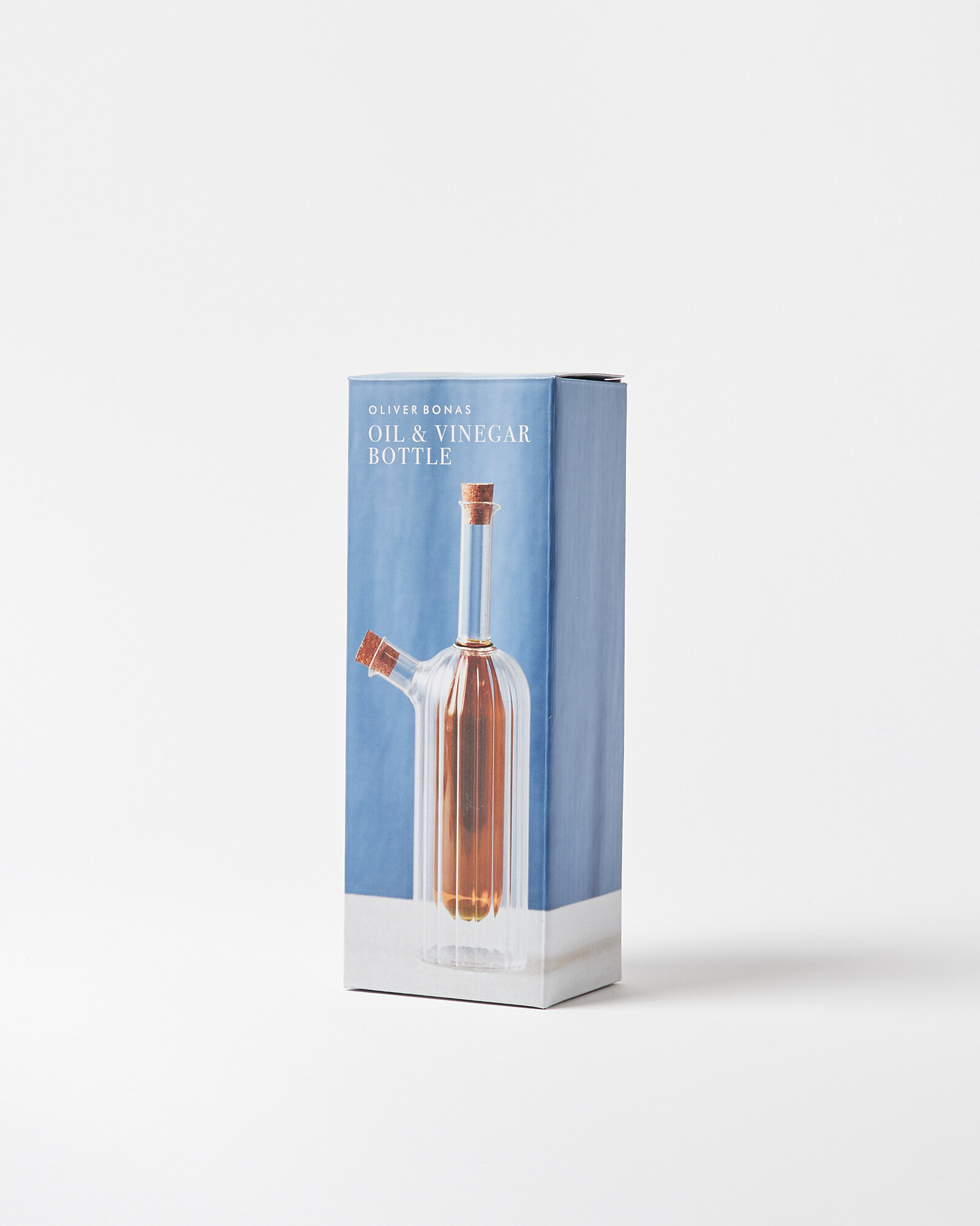 Beaton Orange Glass Oil & Vinegar Bottle | Oliver Bonas