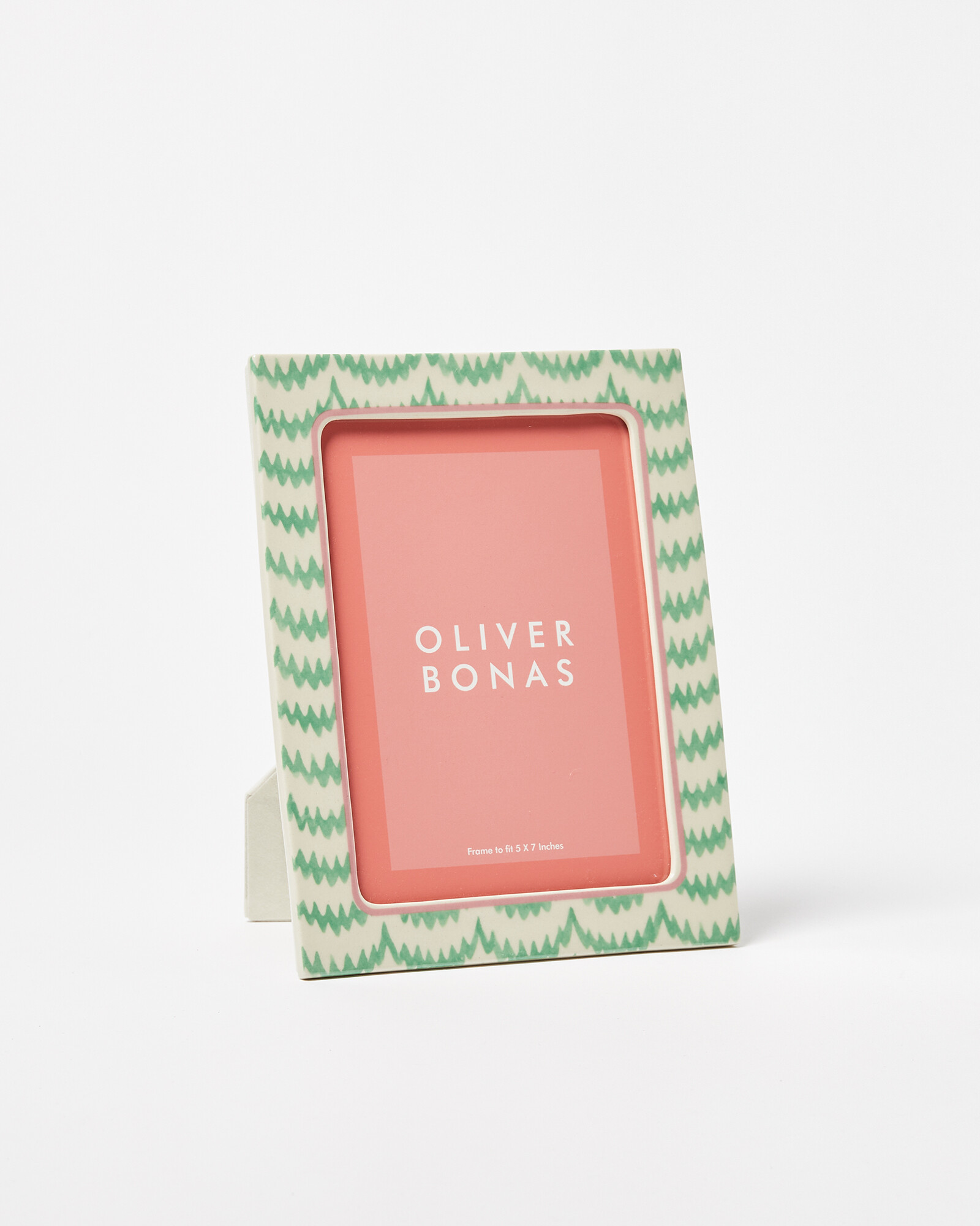 Isla Green Ceramic Photo Frame 5x7" | Oliver Bonas