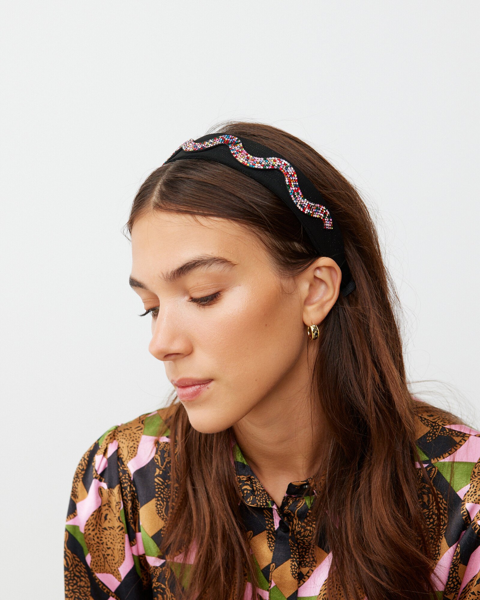 Farrah Sparkle Wave Mesh Headbands | Oliver Bonas