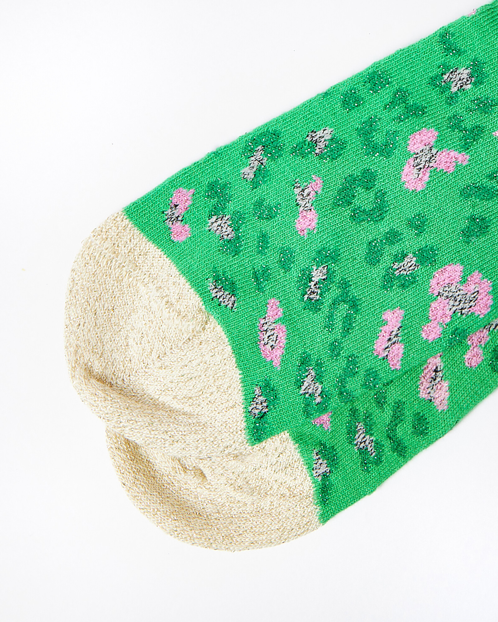 Green Alphabet Leopard Initial Ankle Socks | Oliver Bonas