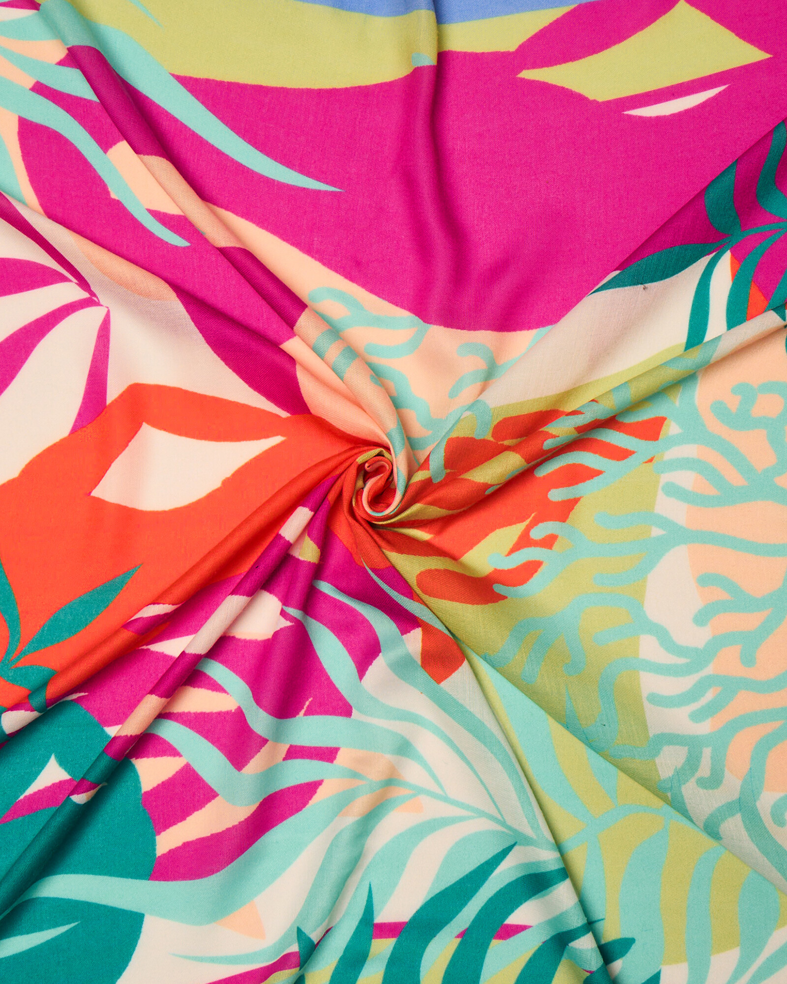 Abstract Mermaid Green Lightweight Scarf | Oliver Bonas