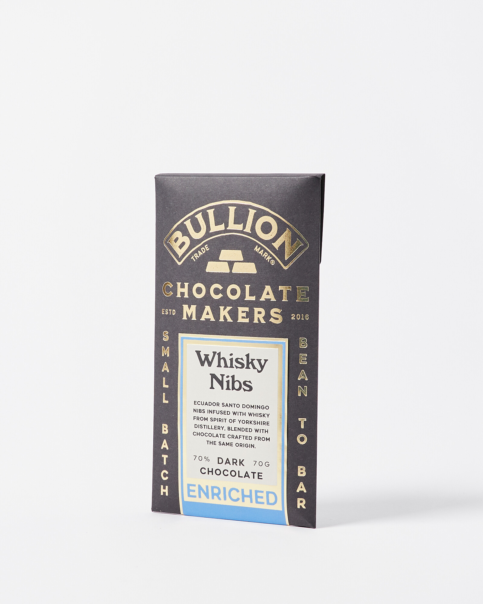 Bullion Enriched Whisky Nib Dark Chocolate Bar | Oliver Bonas