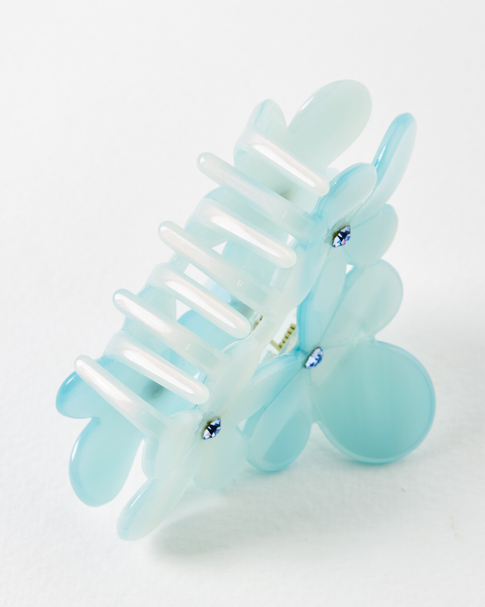 Ivy Blue Flower Hair Claw Clip | Oliver Bonas