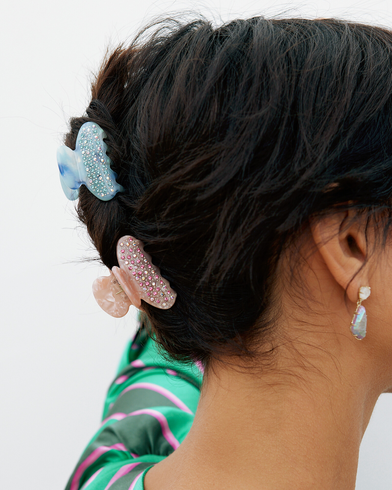 Penny Jewel Hair Claw Clips Pack of Two | Oliver Bonas