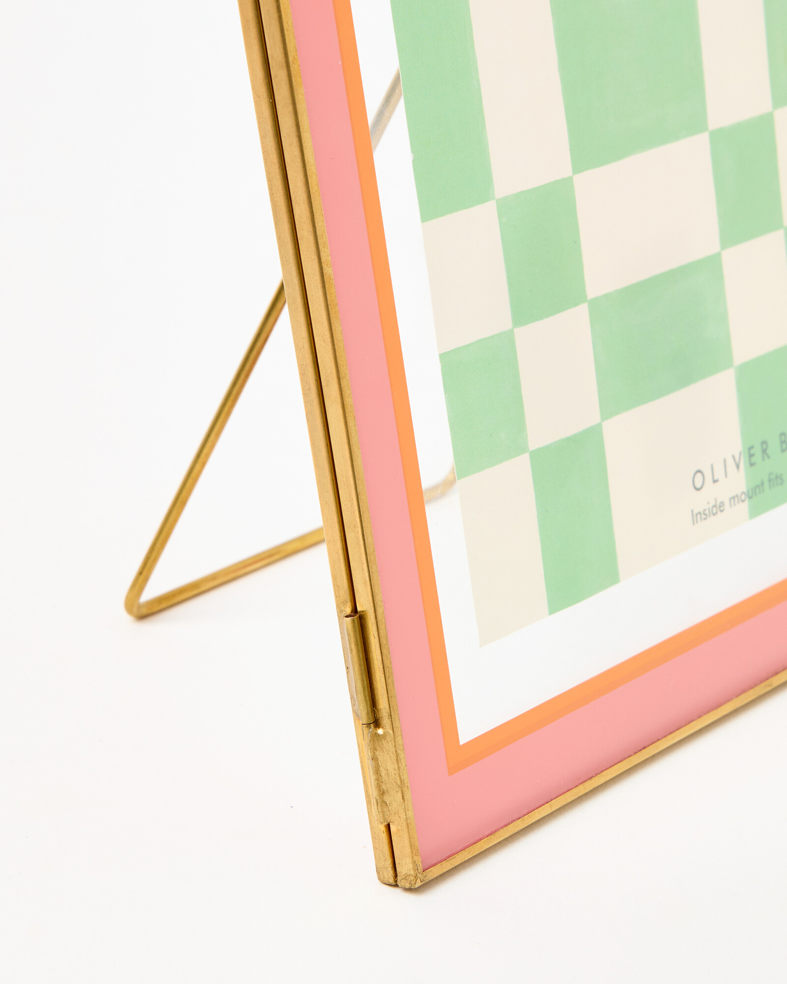 Colour Block Pink Standing Photo Frame 5x7" | Oliver Bonas