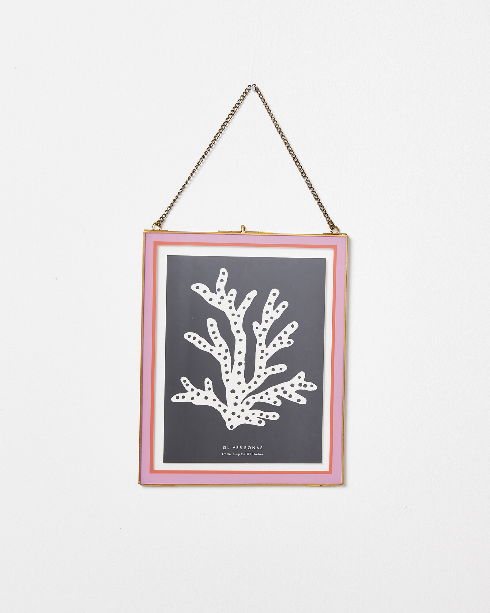 Colour Block Pink Hanging Photo Frame 8x10" | Oliver Bonas