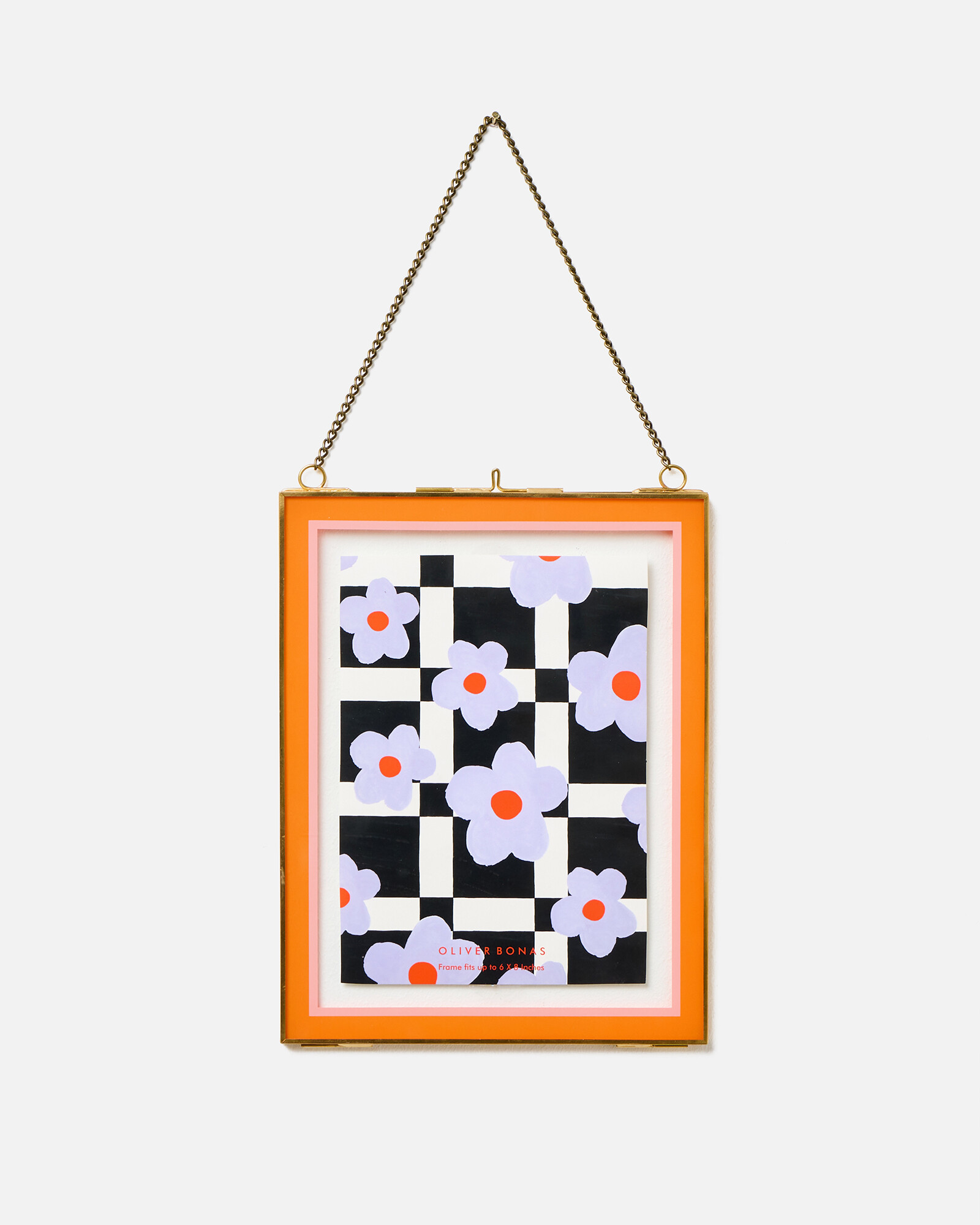 Colour Block Orange Hanging Photo Frame 6x8" | Oliver Bonas