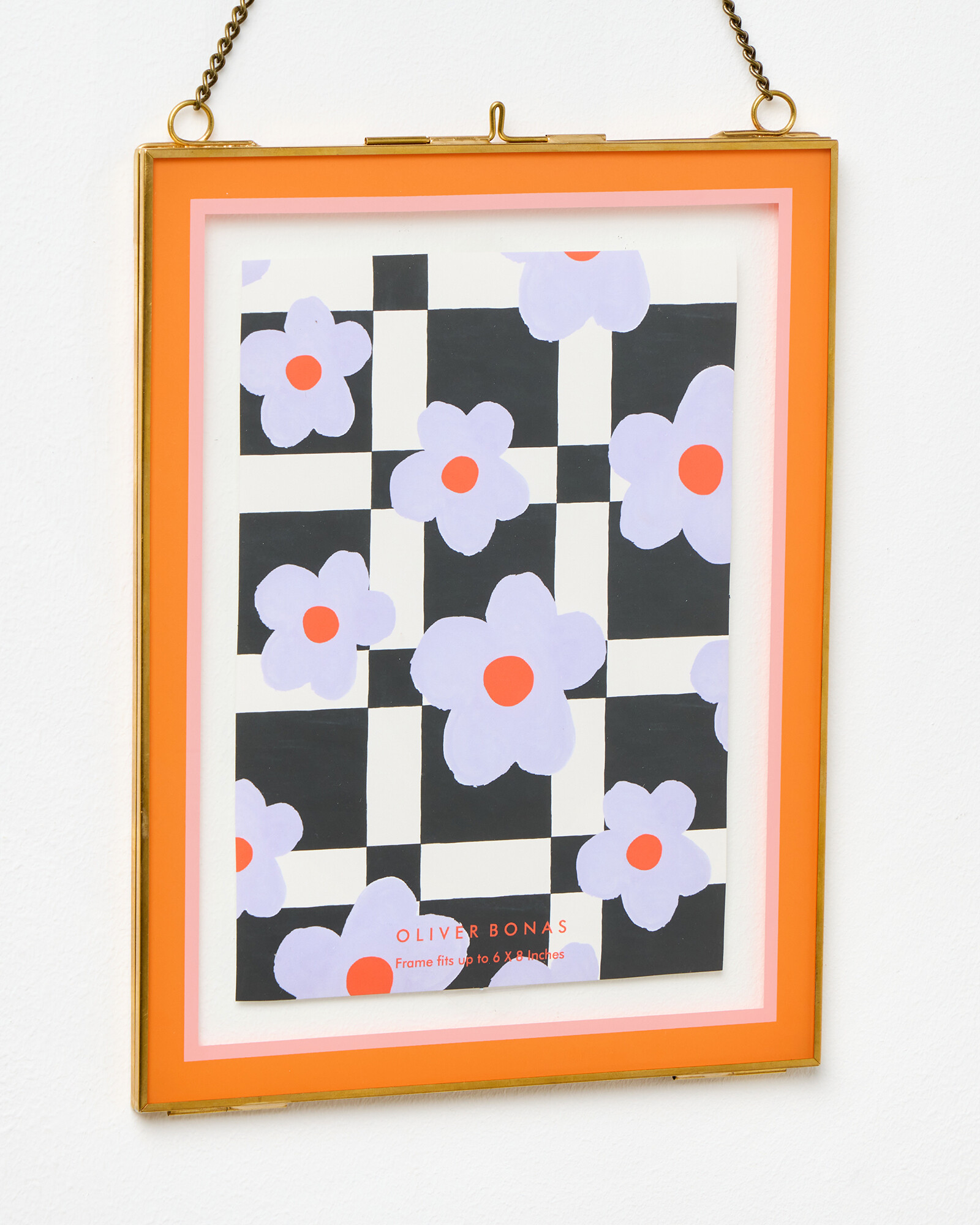 Colour Block Orange Hanging Photo Frame 6x8" | Oliver Bonas