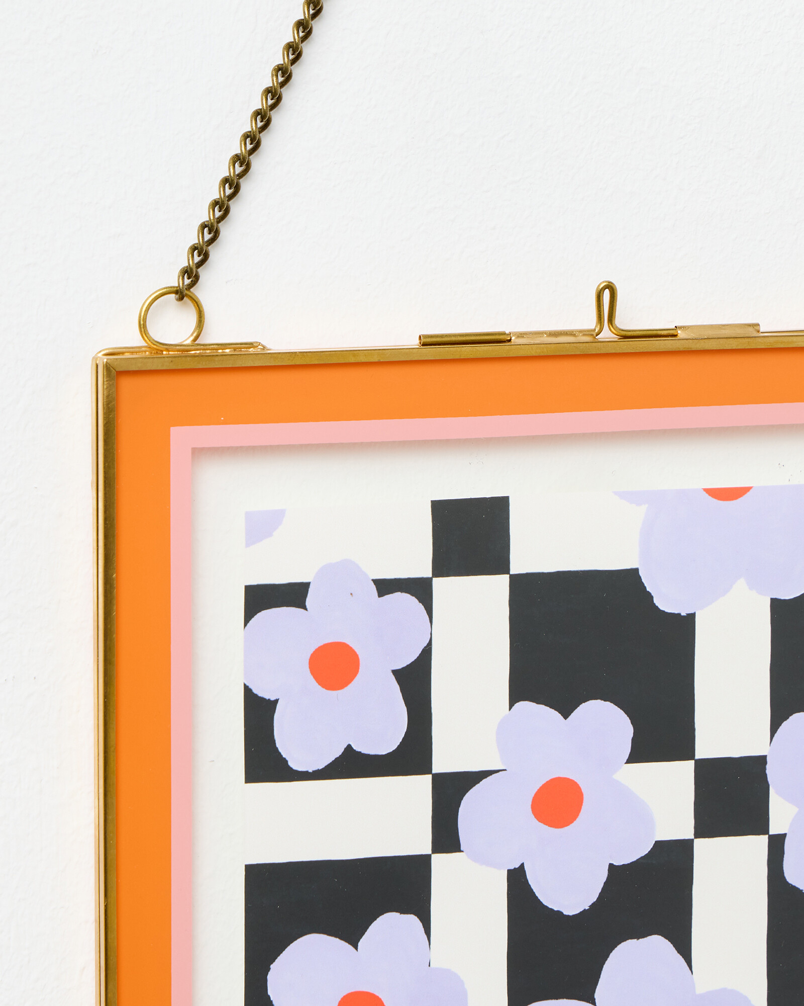 Colour Block Orange Hanging Photo Frame 6x8" | Oliver Bonas