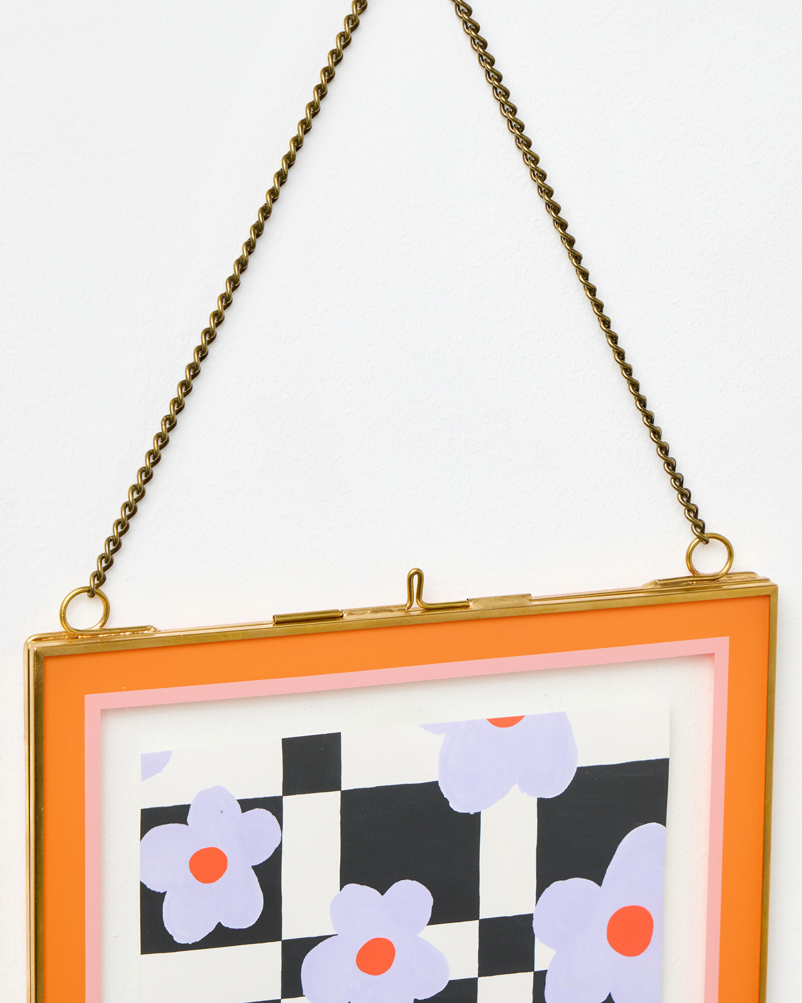 Colour Block Orange Hanging Photo Frame 6x8" | Oliver Bonas