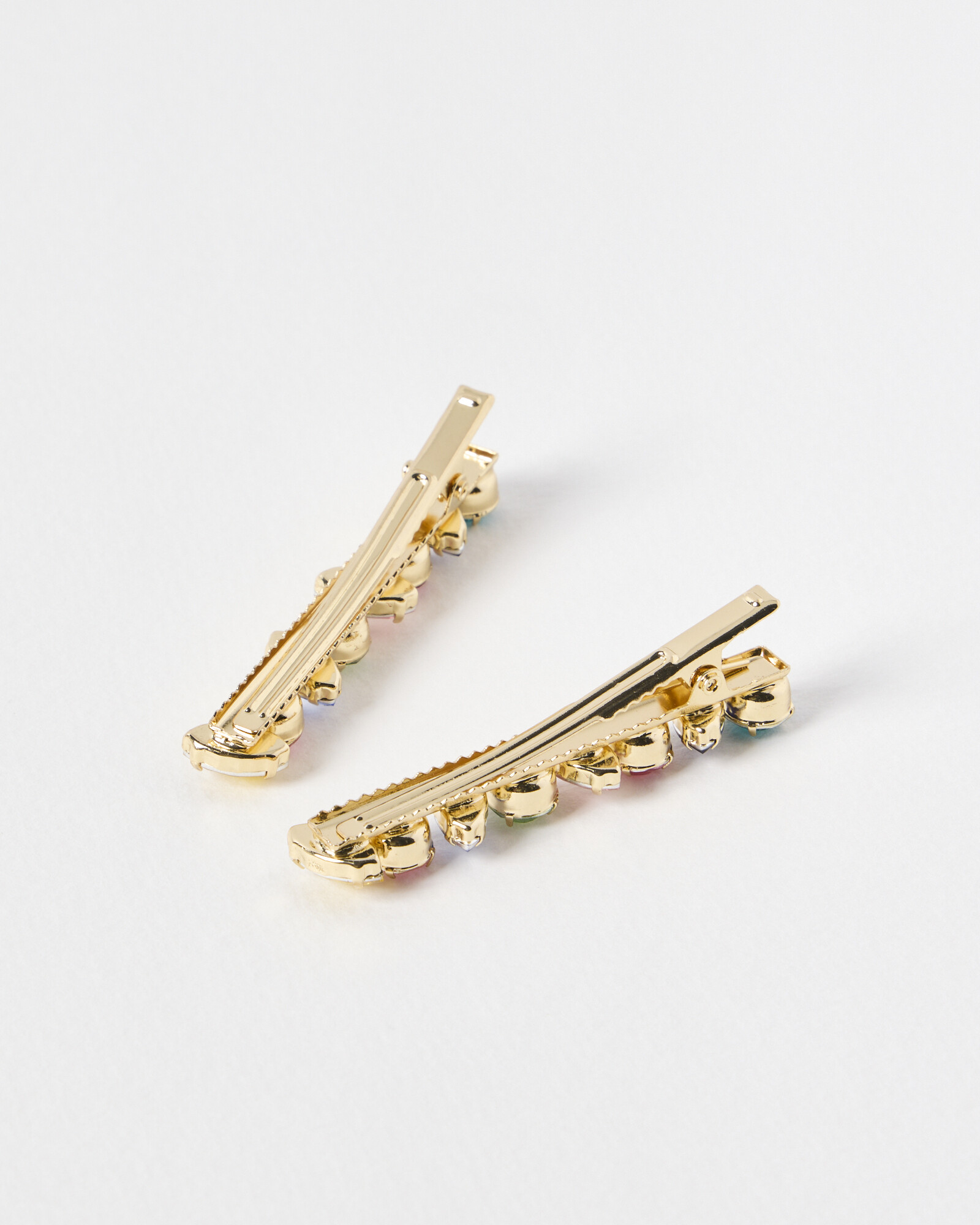 Avery Glass Stone Hair Clips Pack of Two | Oliver Bonas