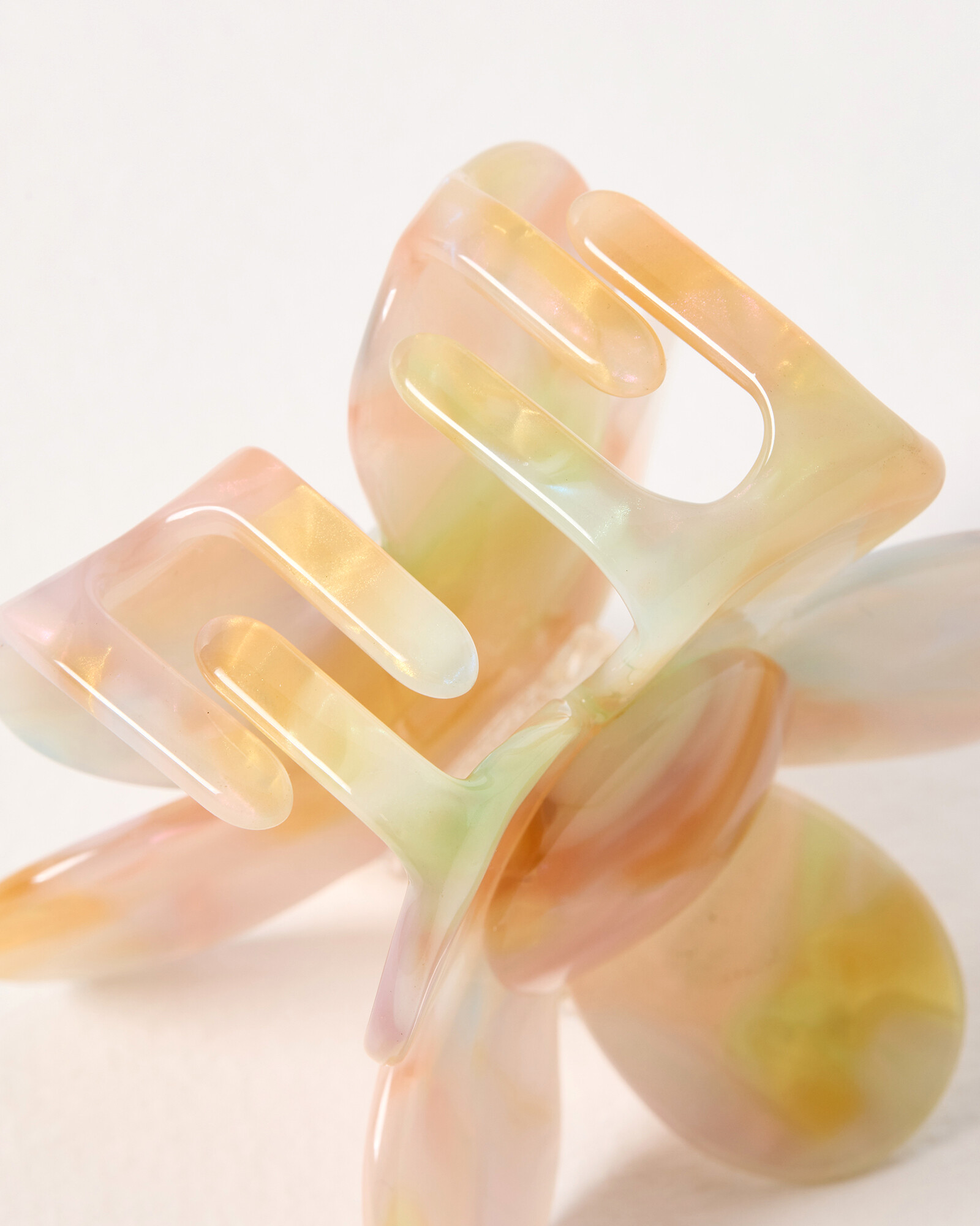 Agnes Flower Shimmer Hair Claw Clips | Oliver Bonas