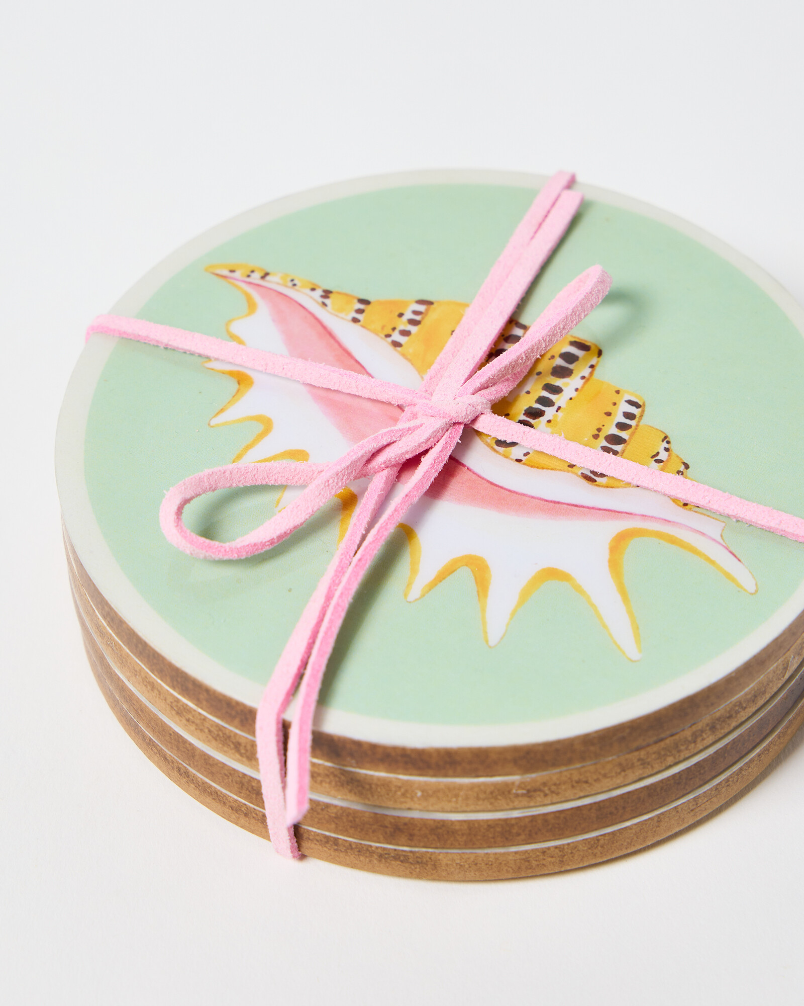 Shell Coasters Set of Four | Oliver Bonas