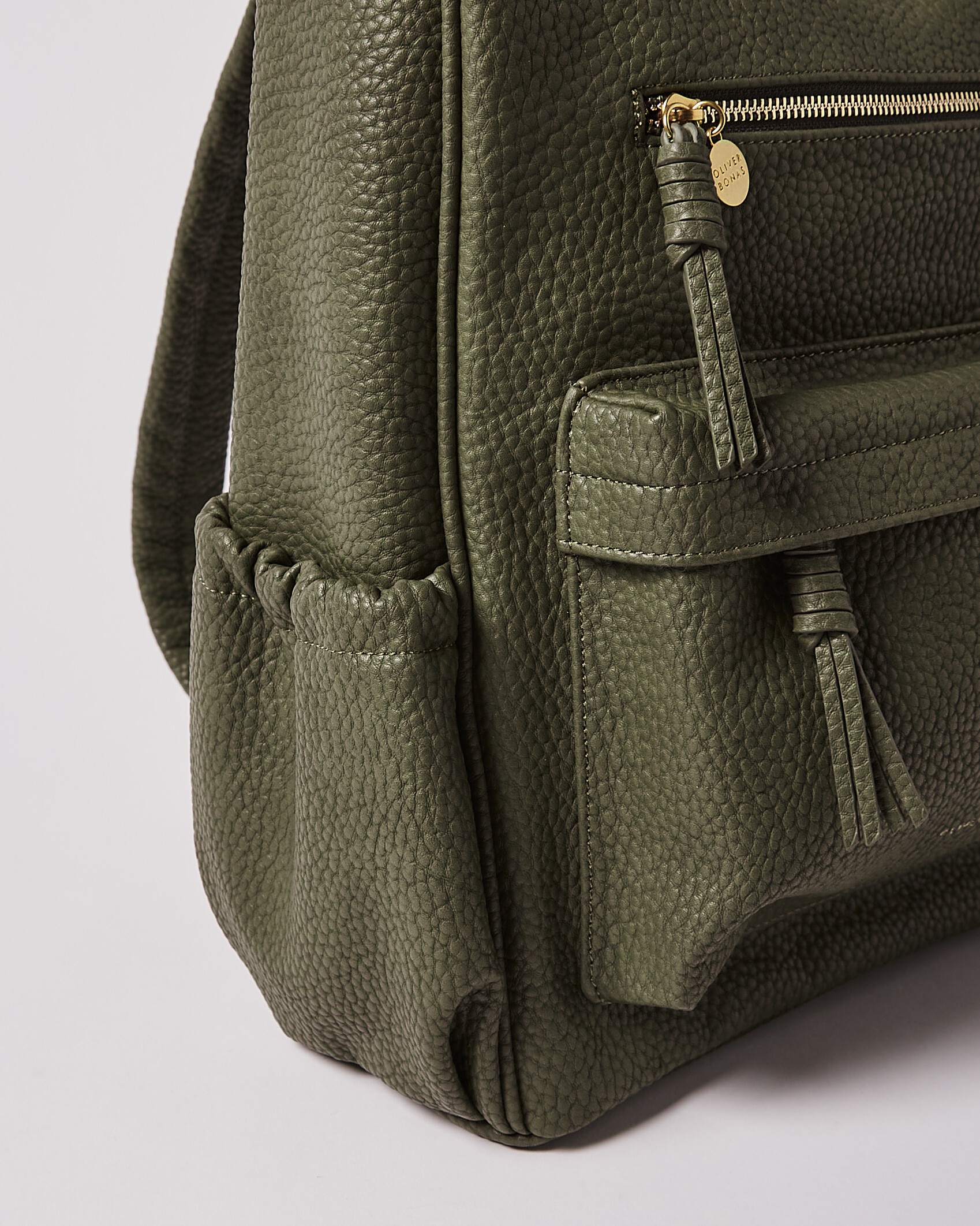 Jossie Khaki Green Backpack | Oliver Bonas
