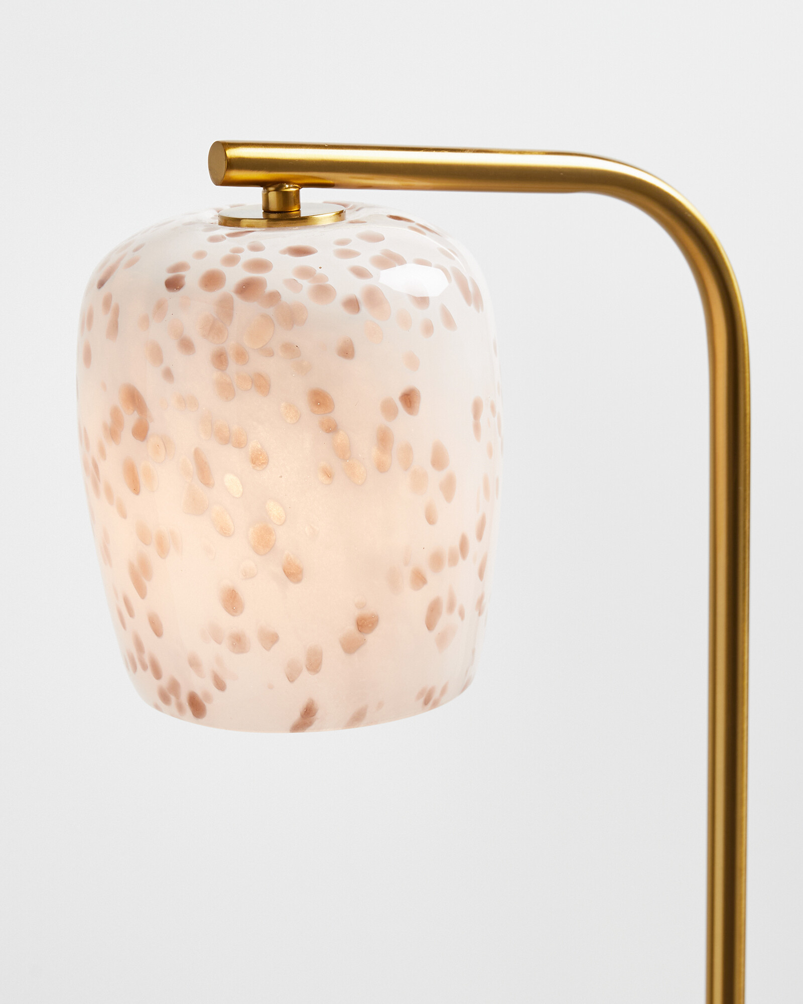 Cosmo Gold Glass & Marble Floor Lamp | Oliver Bonas