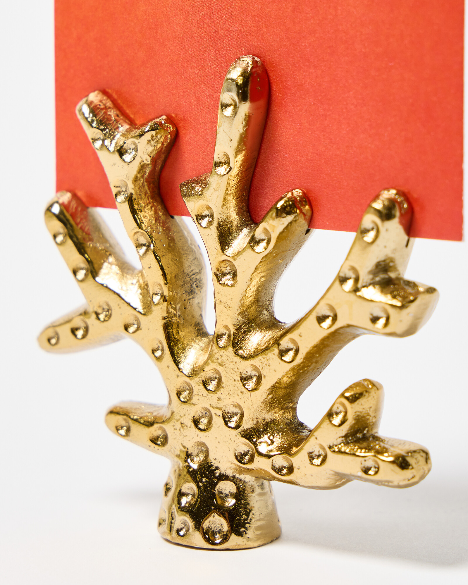 Coral Gold Metal Photo Holder | Oliver Bonas