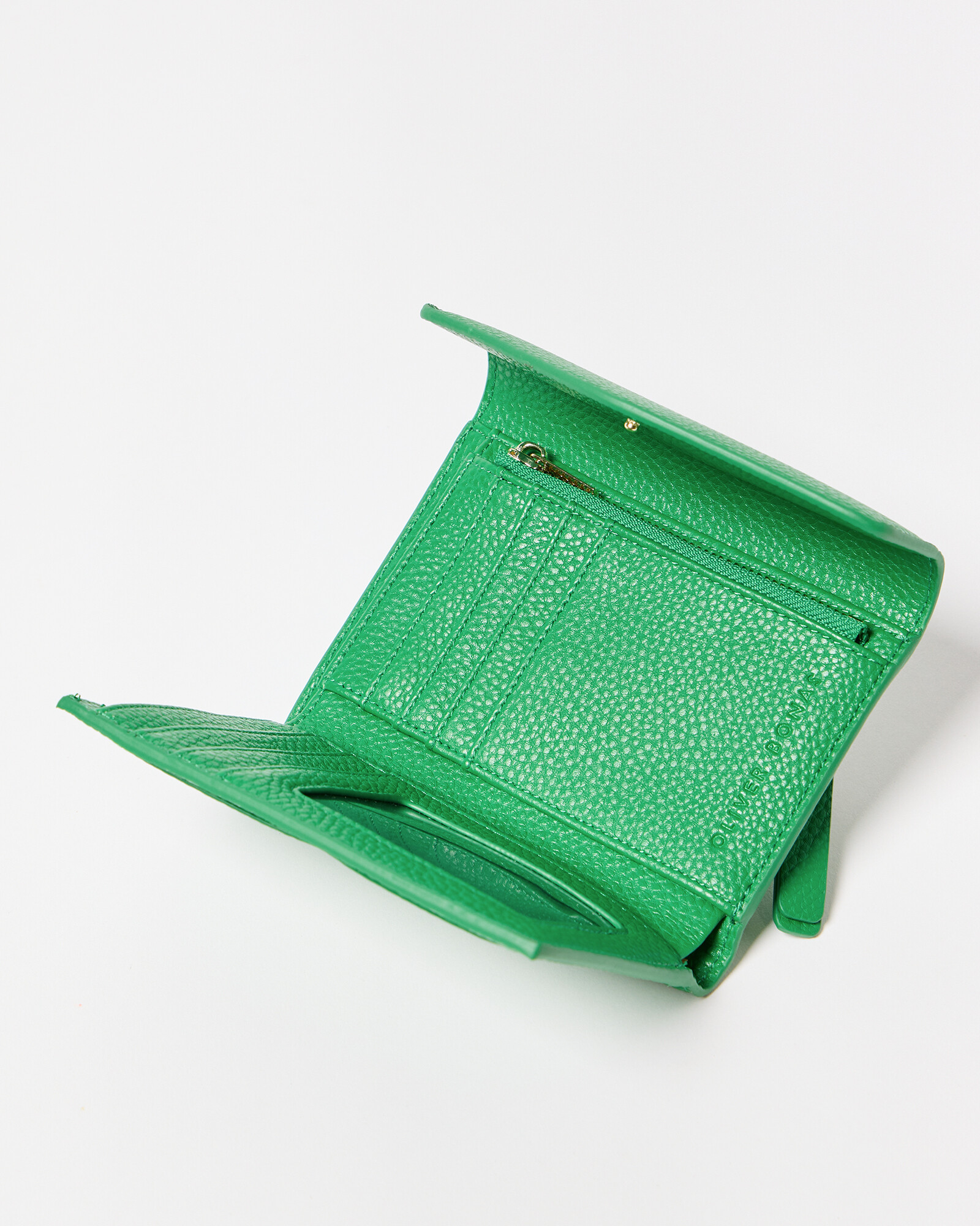 Adi Green Fold Over Purse | Oliver Bonas